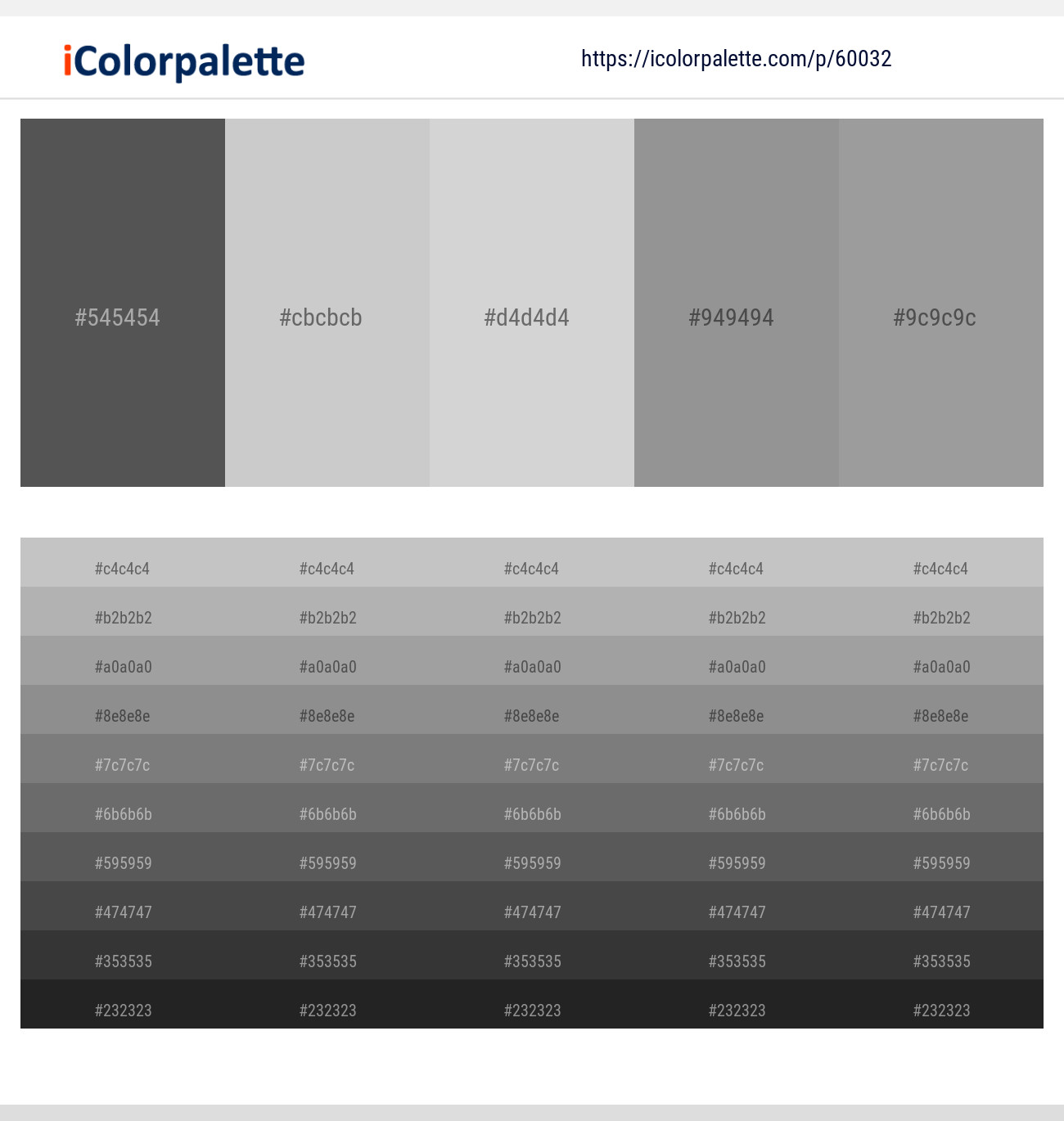 Emperor – Silver – Alto – Dusty Gray – Dusty Gray Color scheme ...