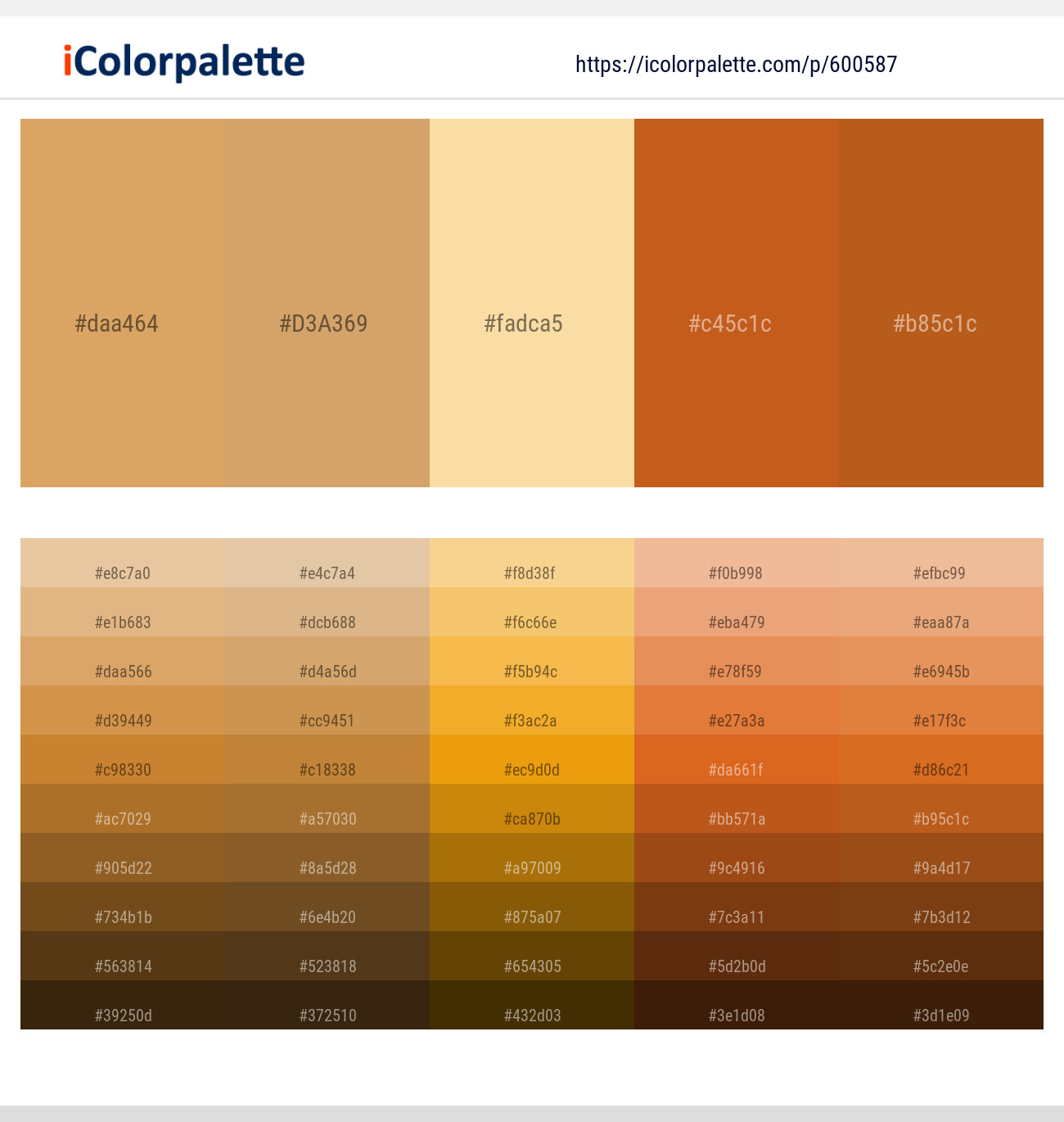 235+ Peach Yellow Color Palettes & Gradient Ideas | iColorPalette