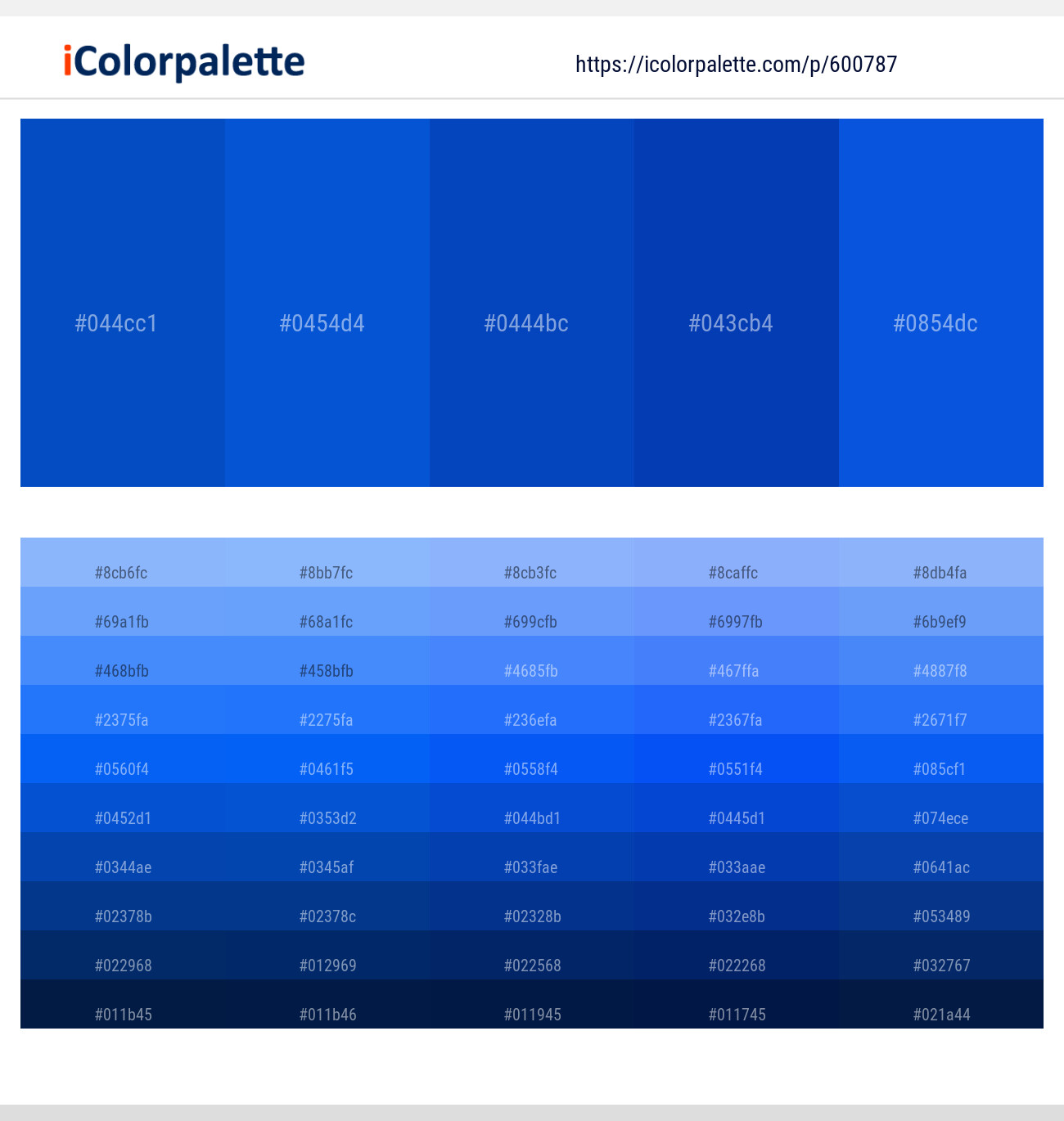 Cobalt – Science Blue – Cobalt – Cobalt – Science Blue Color scheme ...