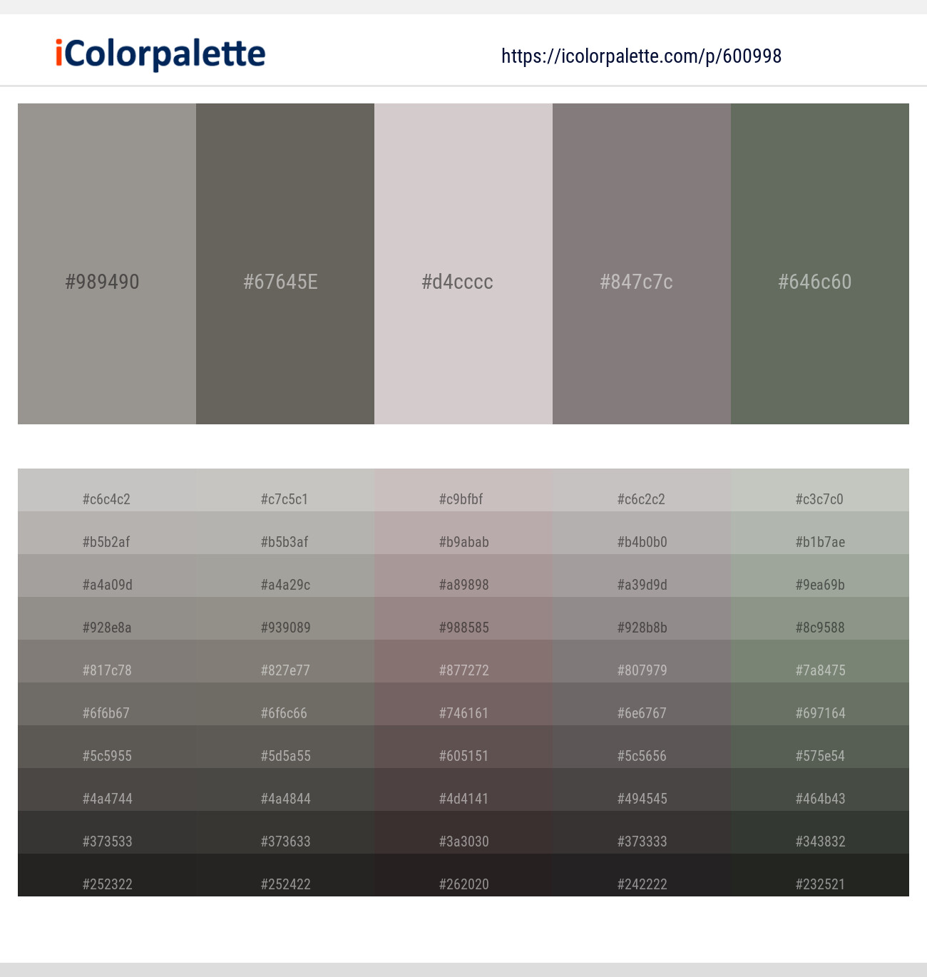 Zorba – Flint – Swiss Coffee – Gray – Willow Grove Color scheme ...