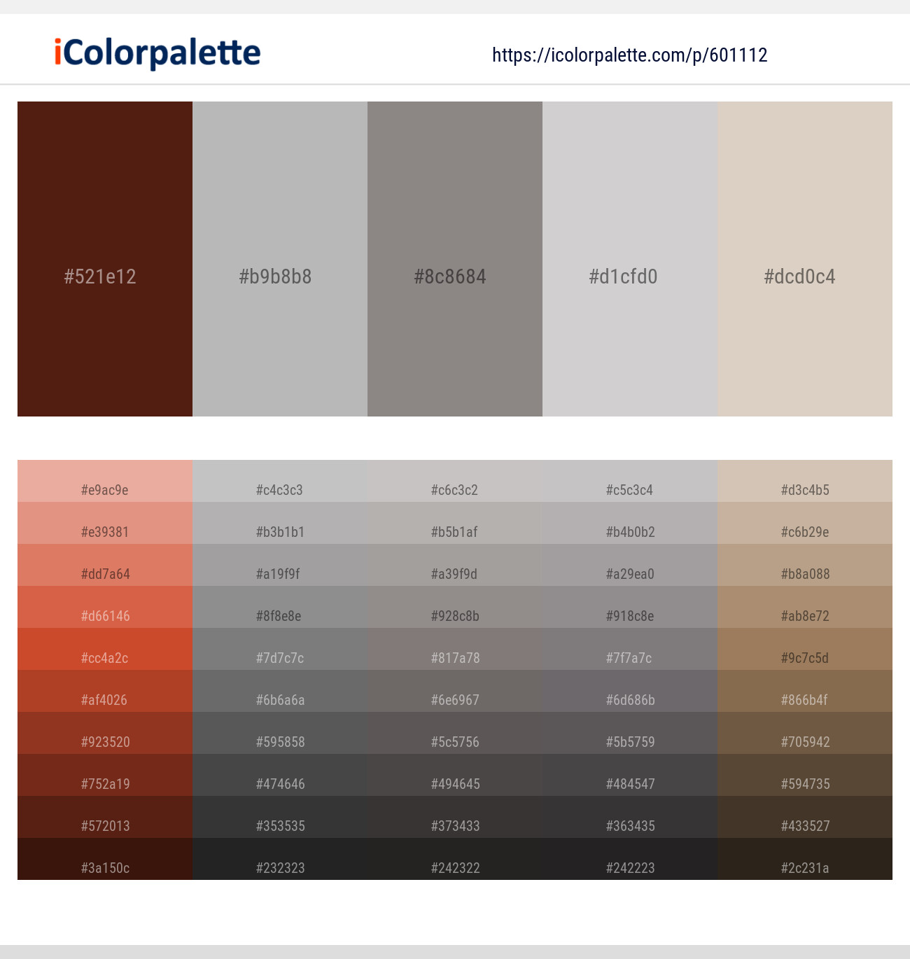 10829+ Silver Color Palettes & Gradient Ideas | iColorPalette