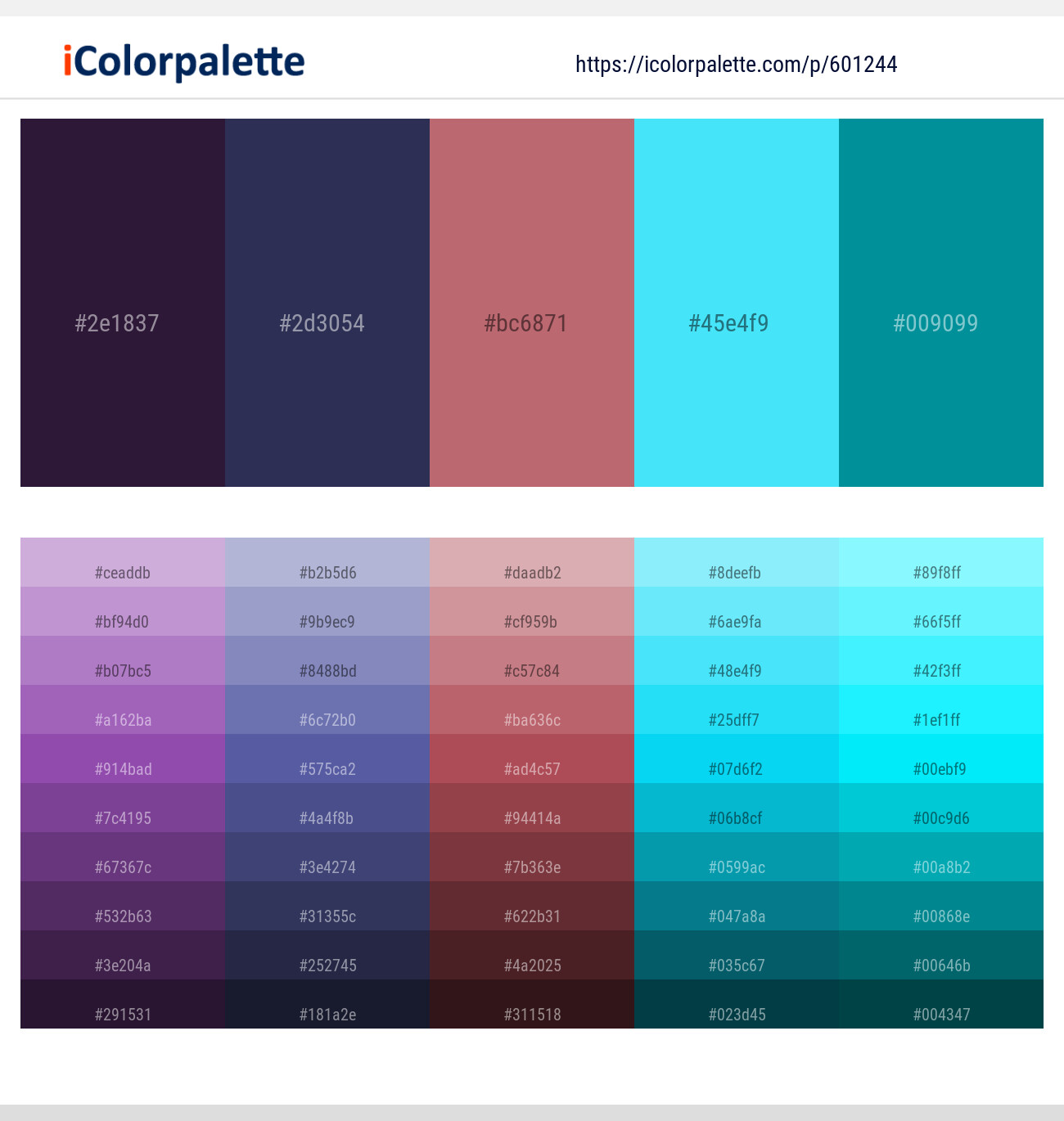394+ Turquoise Blue Color Palettes & Gradient Ideas | iColorPalette