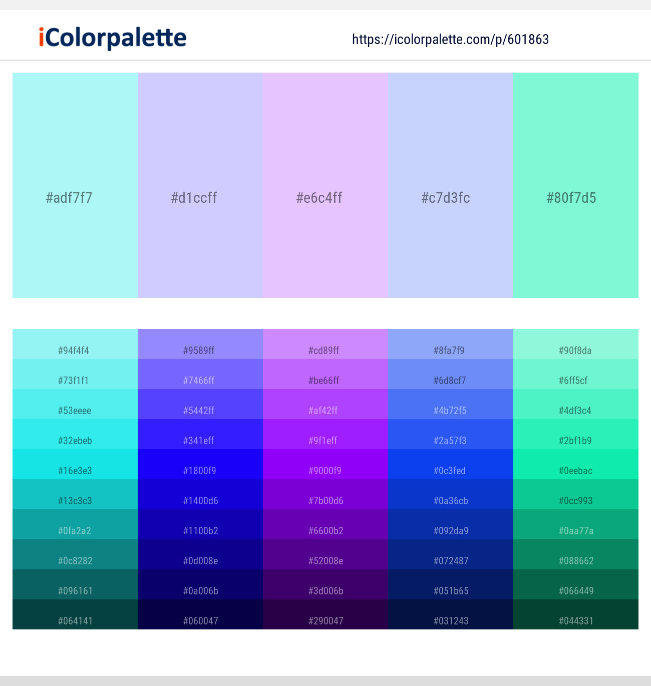 315+ Mauve Color Palettes & Gradient Ideas | iColorPalette