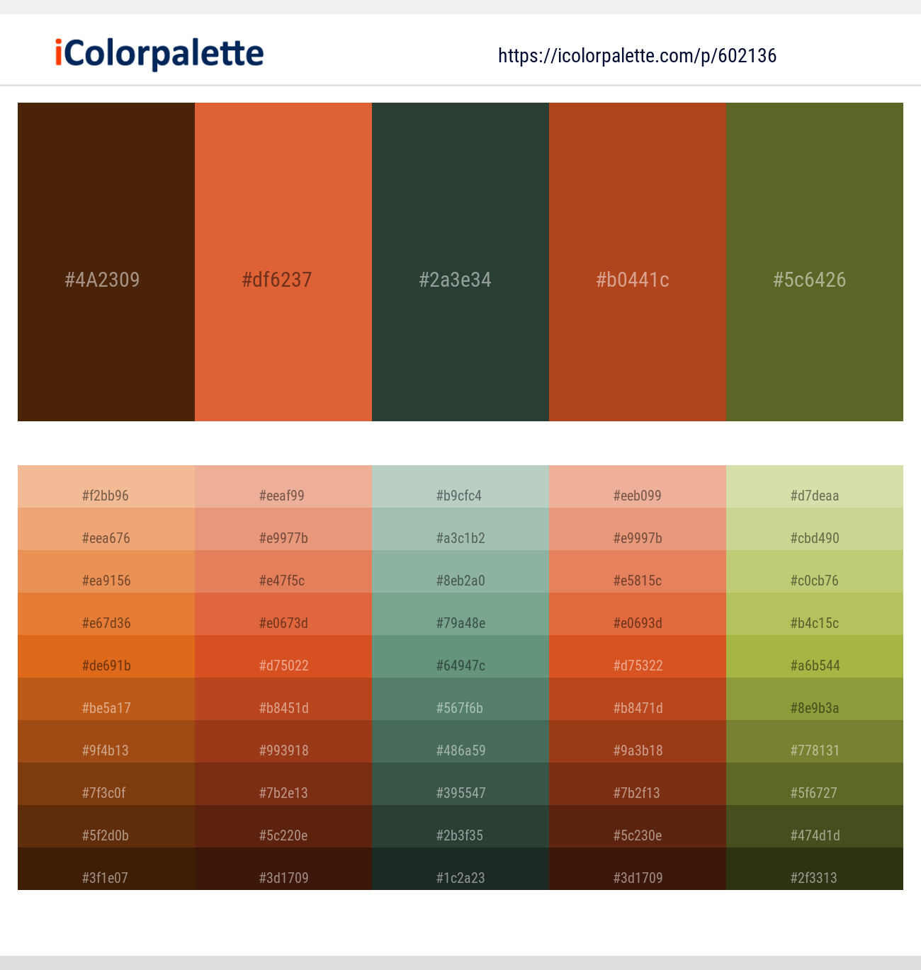 475+ Bronze Color Palettes & Gradient Ideas | iColorPalette