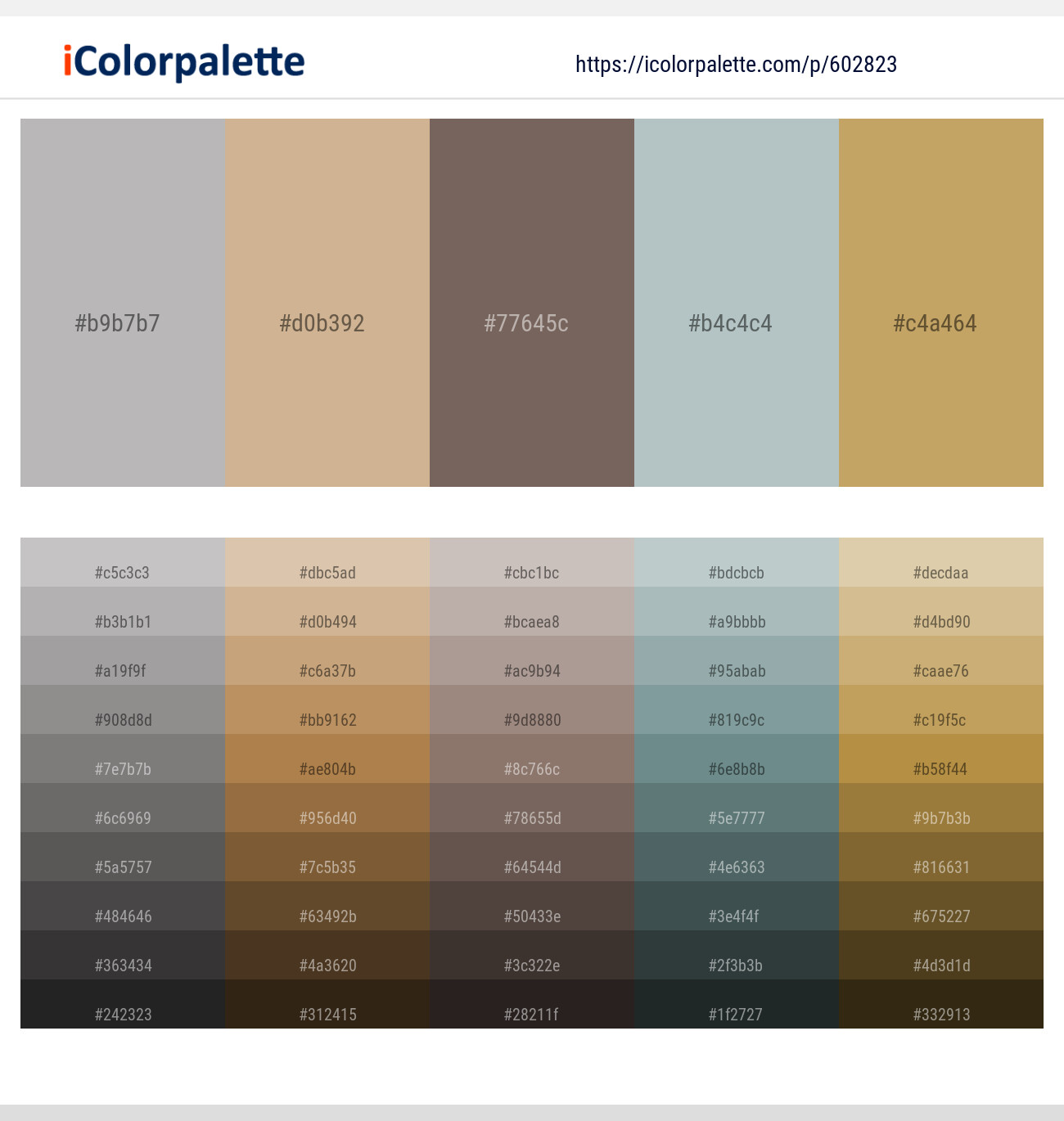 10829+ Silver Color Palettes & Gradient Ideas | iColorPalette