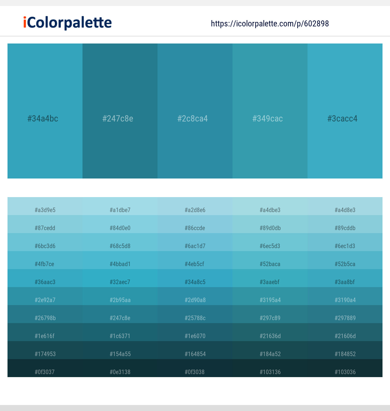 11157+ Steel Blue Color Palettes & Gradient Ideas | iColorPalette