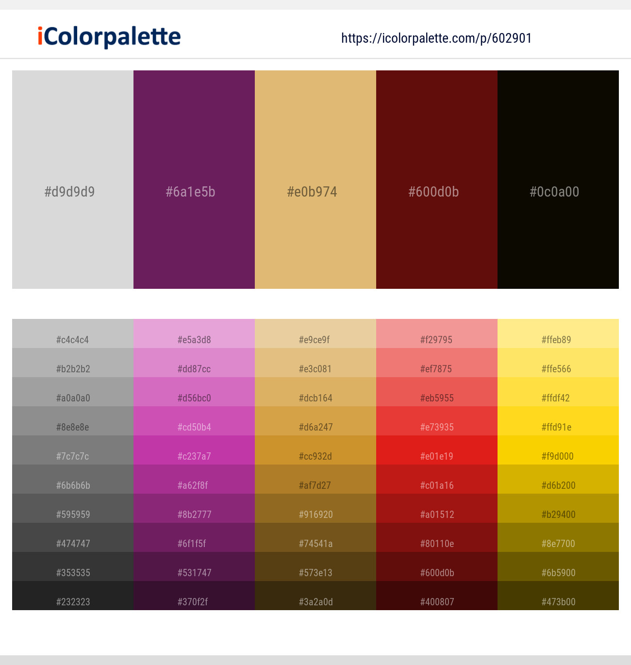 Alto – Finn – Harvest Gold – Dark Tan – Acadia Color scheme | iColorPalette