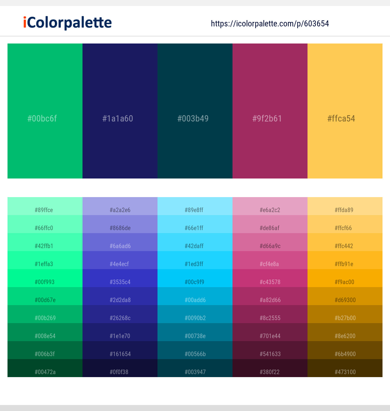 99+ Jade Color Palettes & Gradient Ideas | iColorPalette
