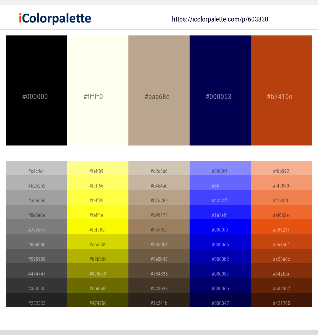 316+ Rust Color Palettes & Gradient Ideas | iColorPalette