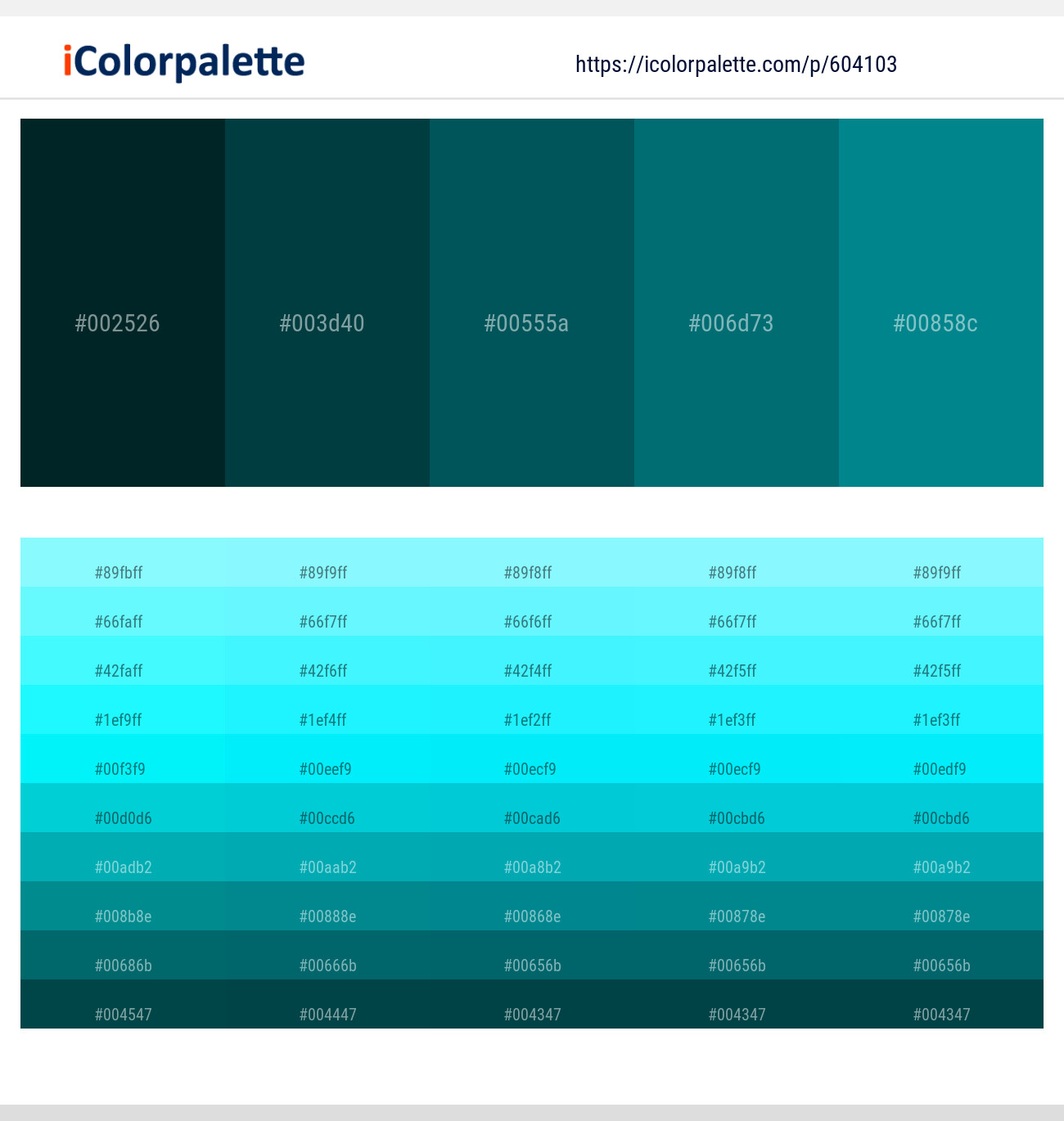 6849+ Dark Green Color Palettes & Gradient Ideas | iColorPalette