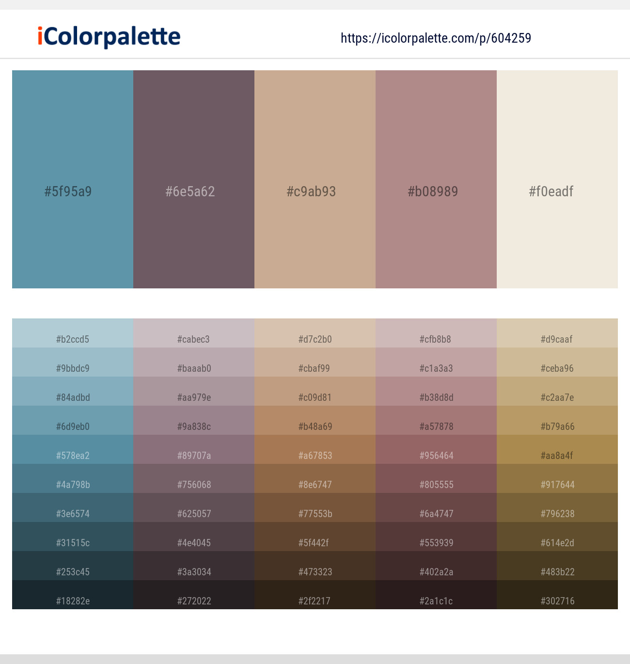 25191+ Tan Color Palettes & Gradient Ideas | iColorPalette