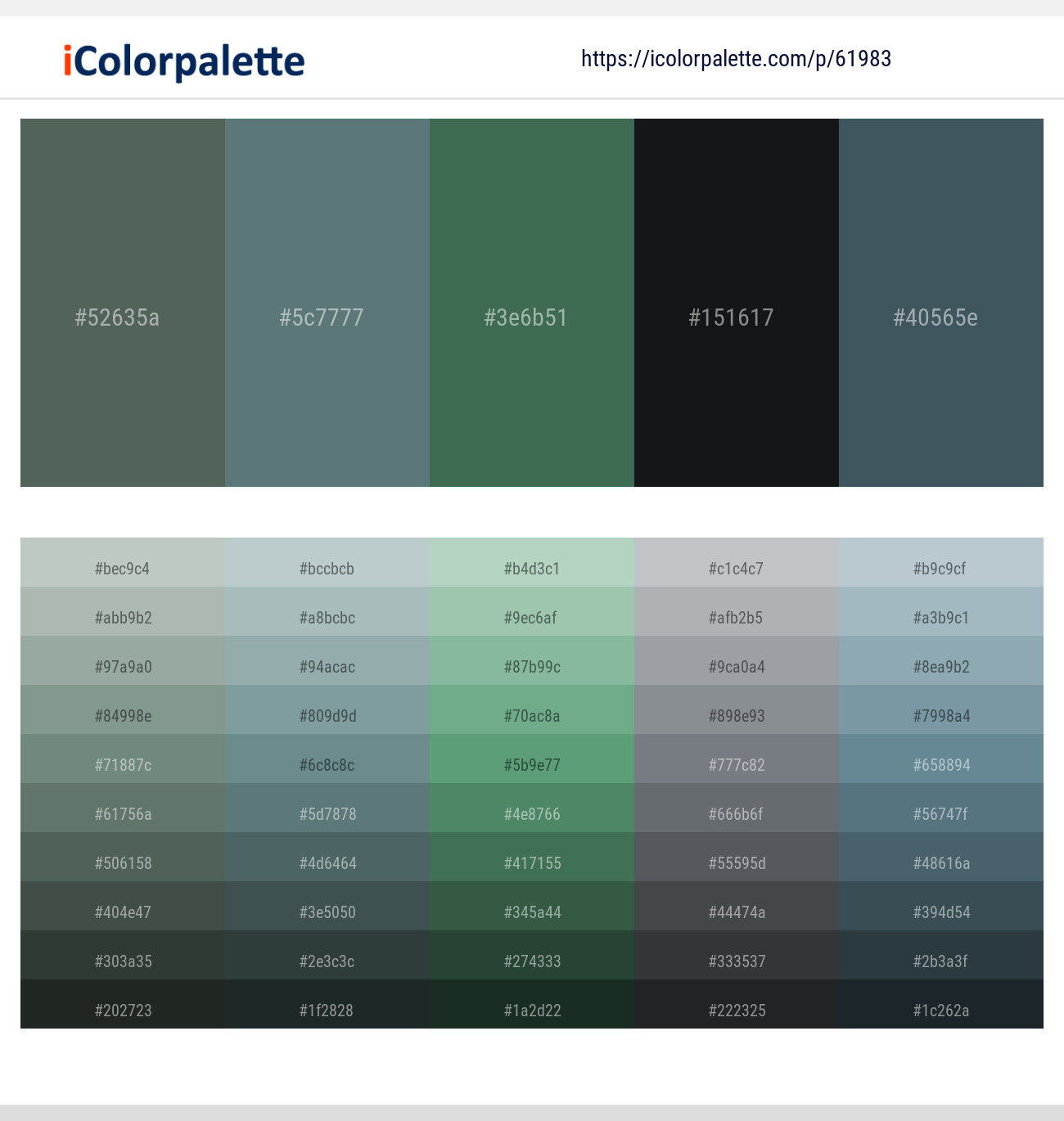 Nandor – Cutty Sark – Killarney – Woodsmoke – Limed Spruce Color scheme ...