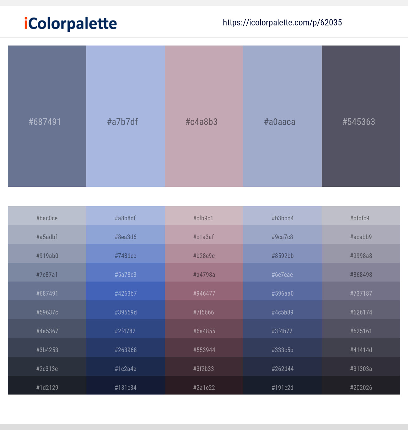 1 Latest Color Schemes with Cold Purple And Scarpa Flow Color tone ...