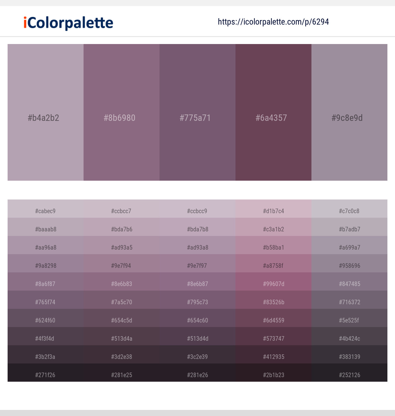 1+ Falcon And Mountain Mist Color Palettes & Gradient Ideas | iColorPalette