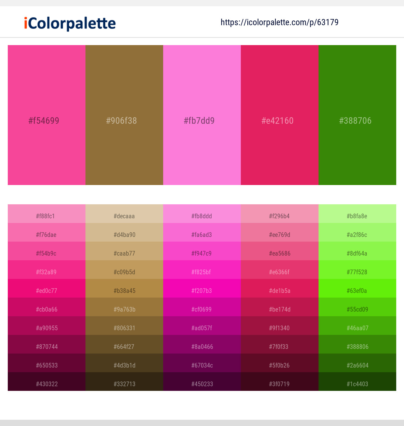 11+ Hot Pink And Green Color Palettes & Gradient Ideas | iColorPalette