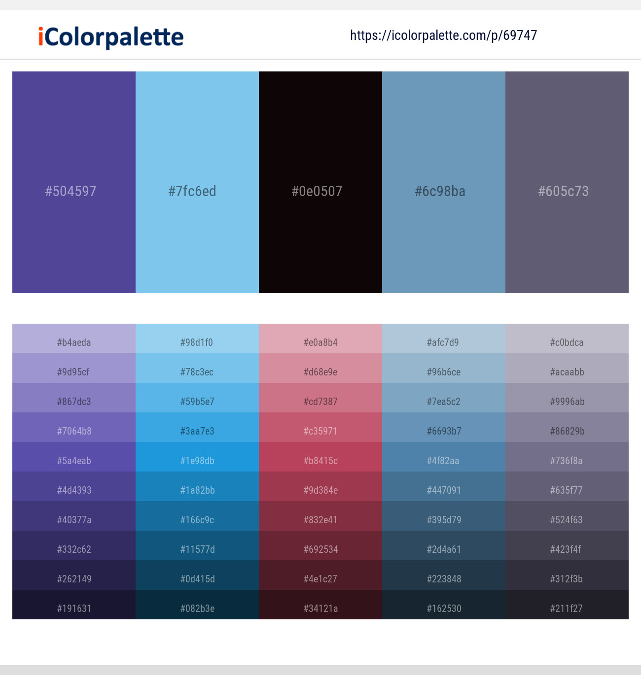 3 Latest Color Schemes with Black And Ship Cove Color tone combinations ...