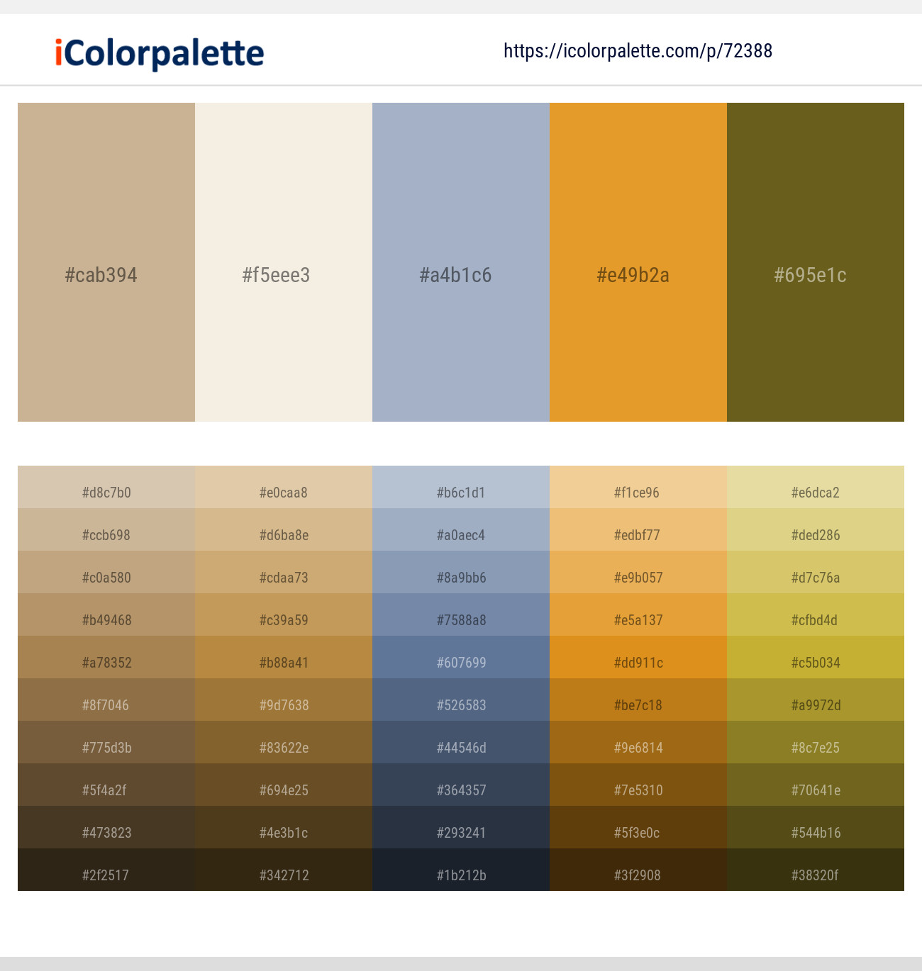 Rodeo Dust – Merino – Cadet Blue – Fire Bush – Himalaya Color scheme ...