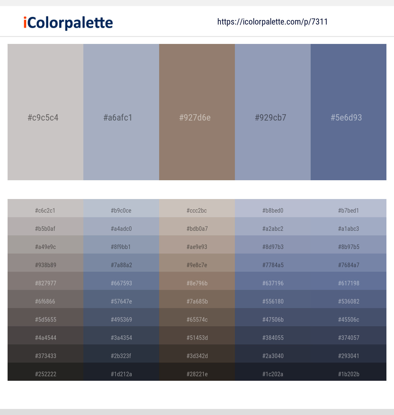 1 Latest Color Schemes with Silver And Almond Frost Color tone ...