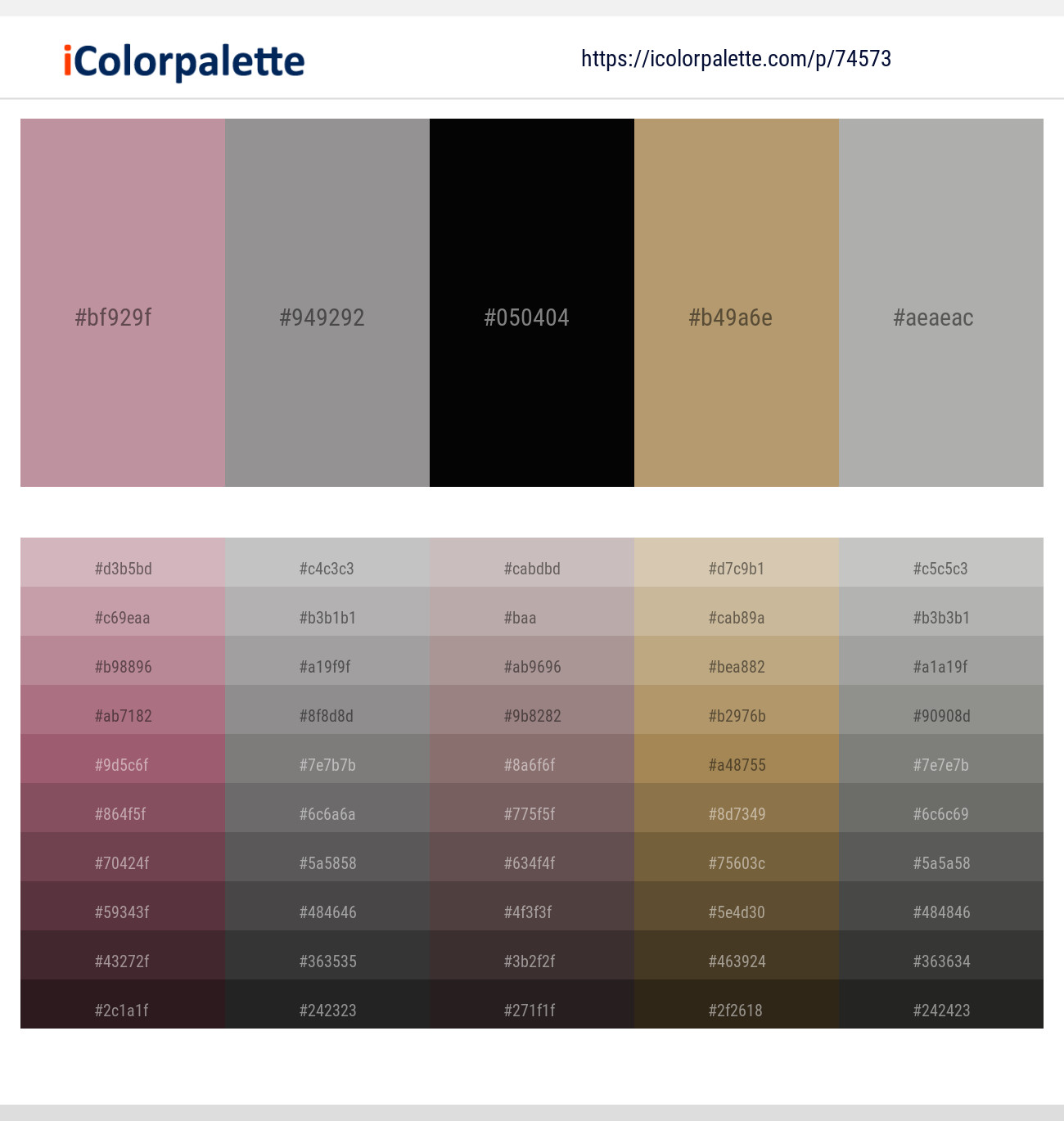 2 Latest Color Schemes with Dusty Gray And Delta Color tone ...