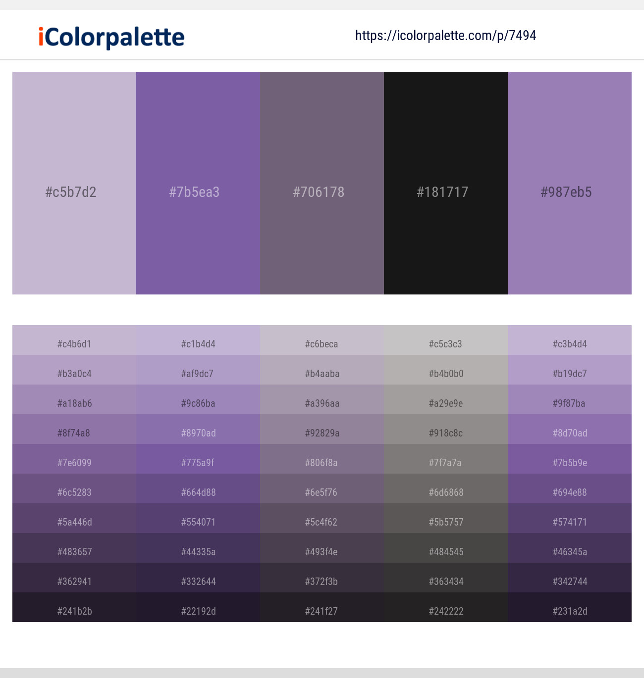 1 Latest Color Schemes with Cod Gray And Lavender Purple Color tone ...