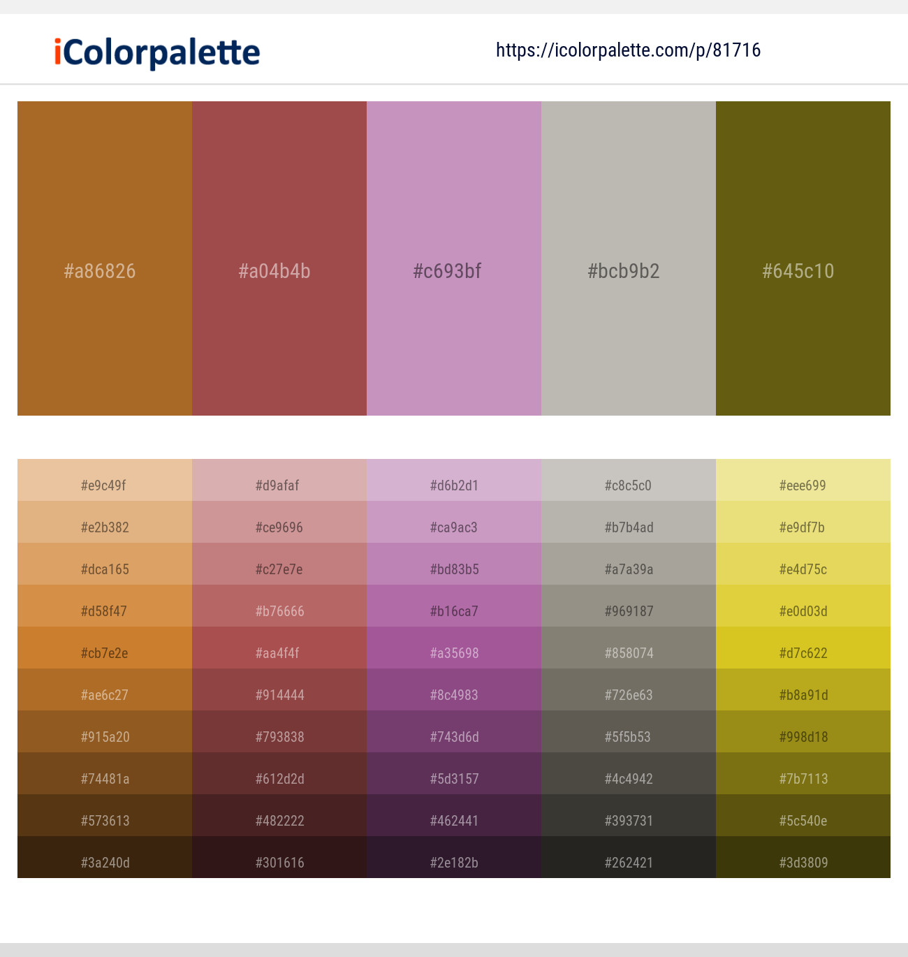 1 Latest Color Schemes with Copper Rust And Lilac Color tone ...