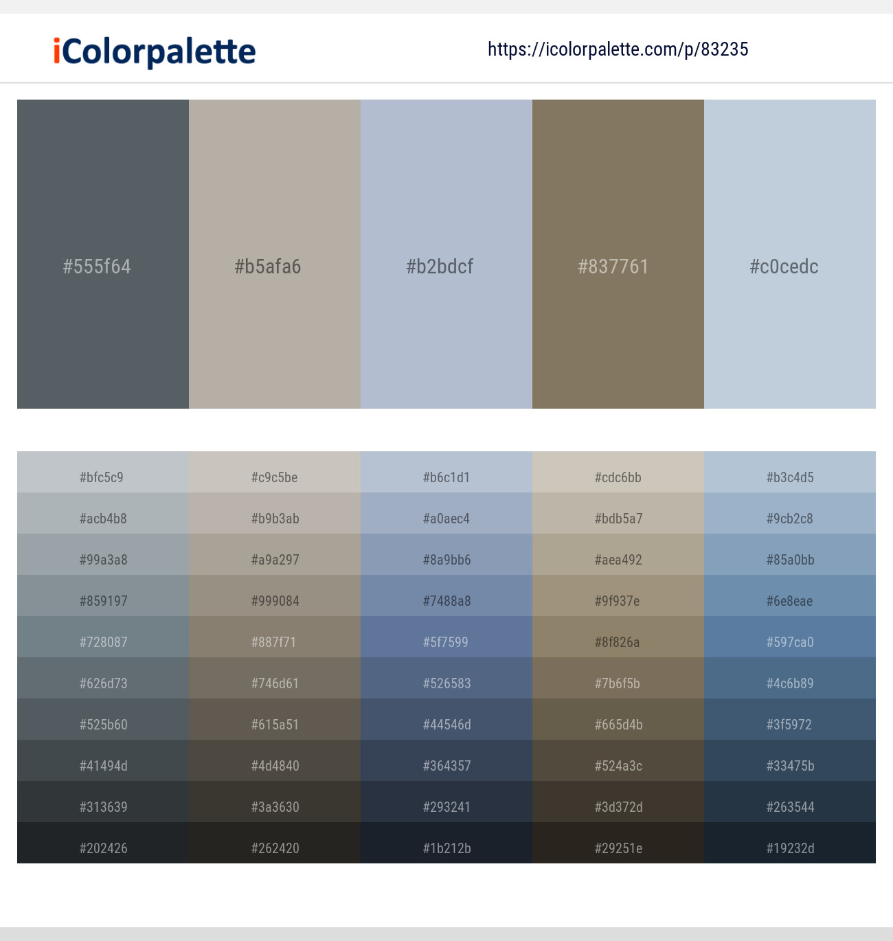 1+ Nomad And Jungle Mist Color Palettes & Gradient Ideas | iColorPalette