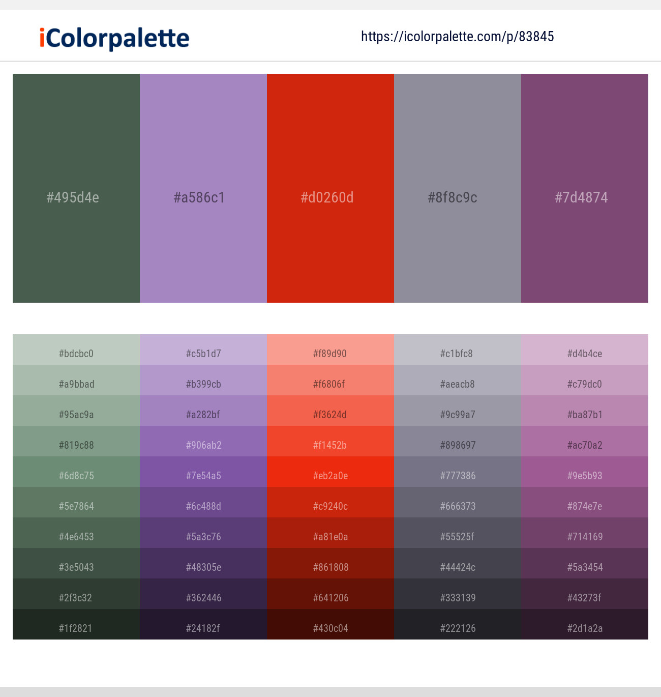 15 Latest Color Schemes with Medium Purple And Crimson Color tone ...