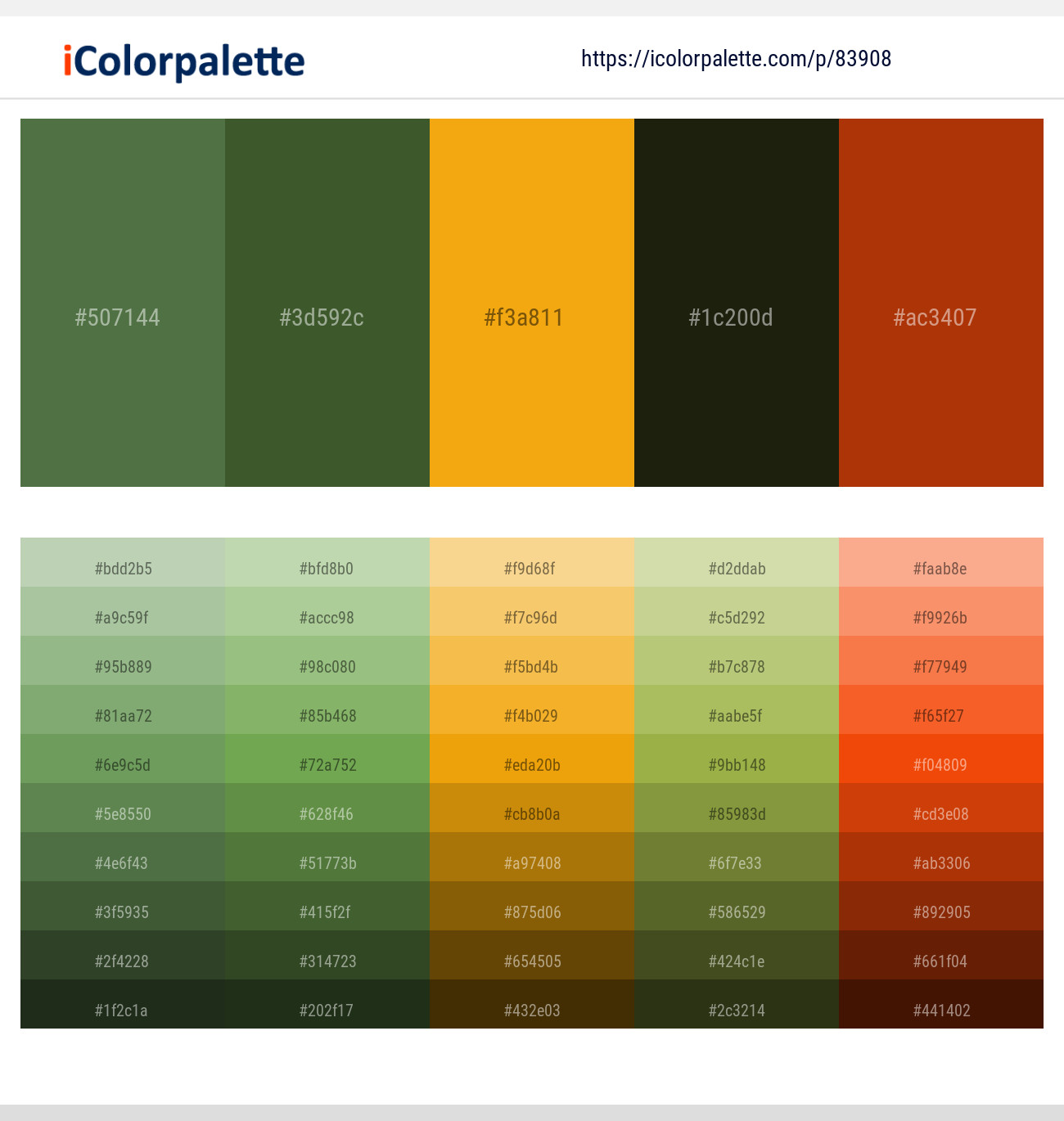 1 Latest Color Schemes with Woodland And Fire Color tone combinations ...
