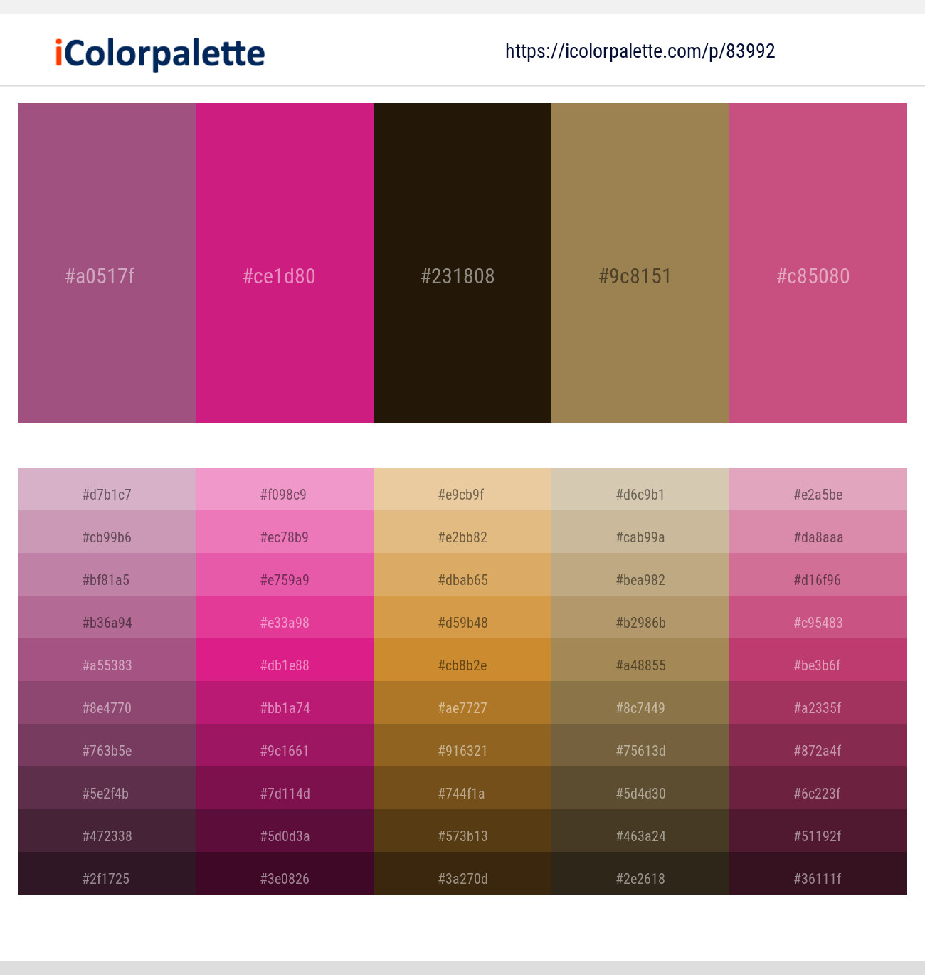 1 Latest Color Schemes with Red Violet And Barley Corn Color tone ...