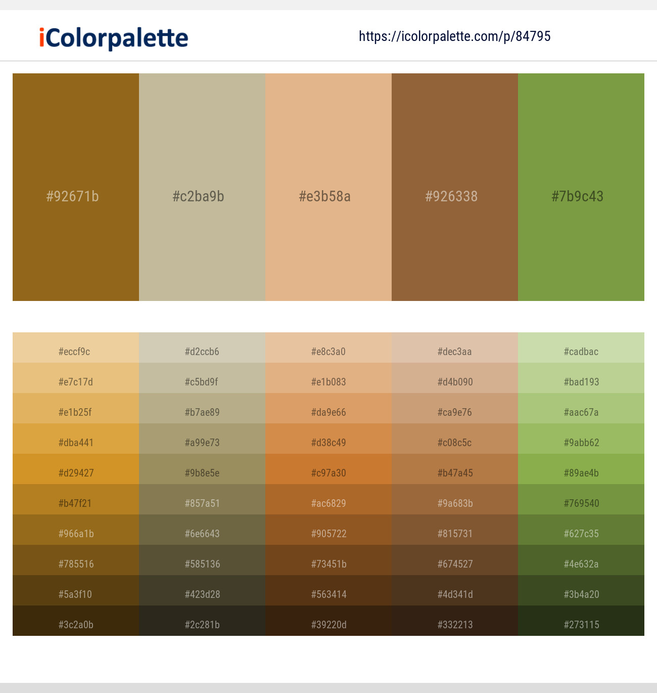 1 Latest Color Schemes with Hacienda And Gold Sand Color tone ...