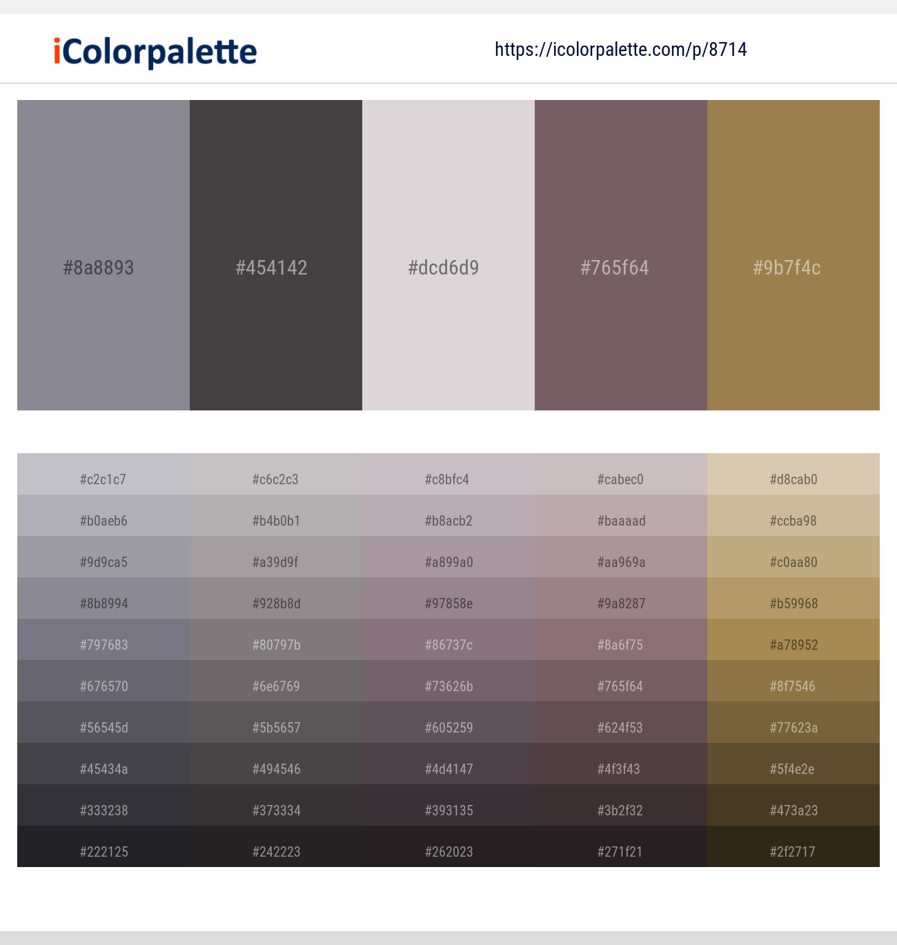 Topaz and Falcon – iColorpalette