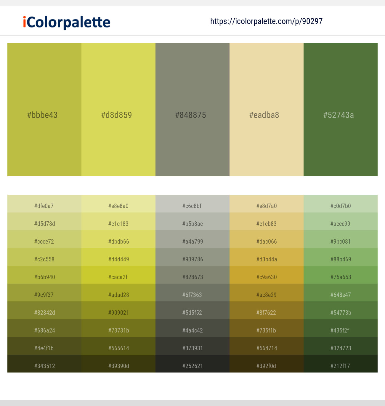 1+ Turmeric And Bitter Color Palettes & Gradient Ideas | iColorPalette