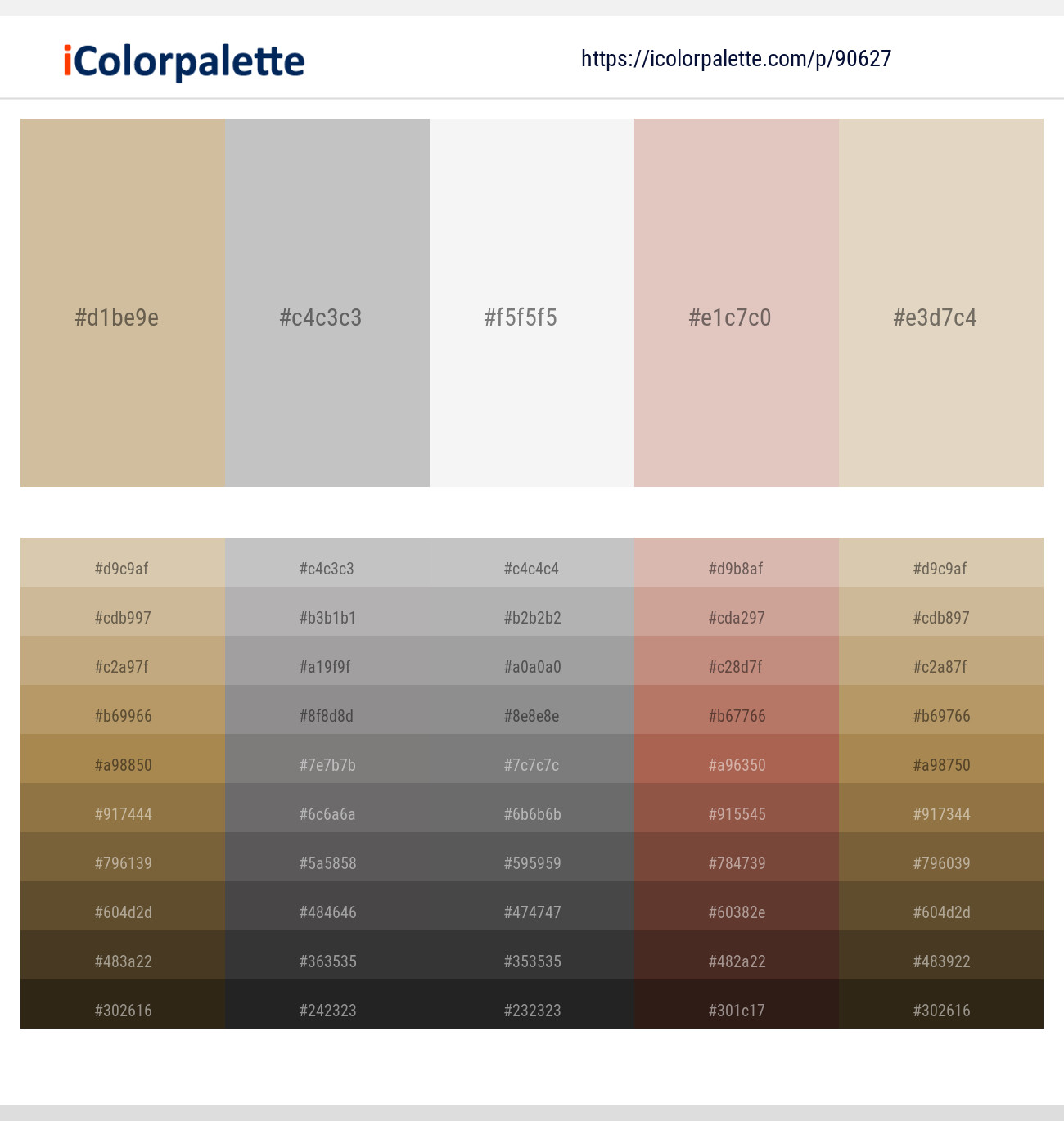 Akaroa – Silver – Wild Sand – Dust Storm – Bone Color scheme ...