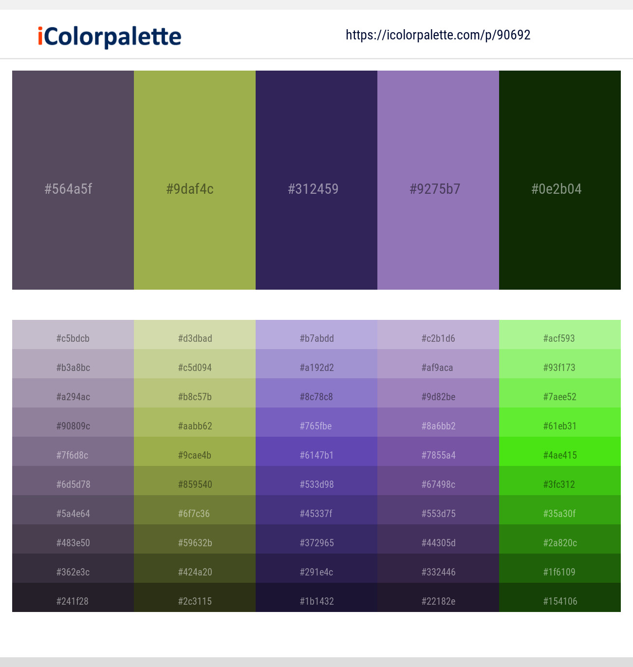 1+ Olive Green And Purple Mountain's Majesty Color Palettes & Gradient ...