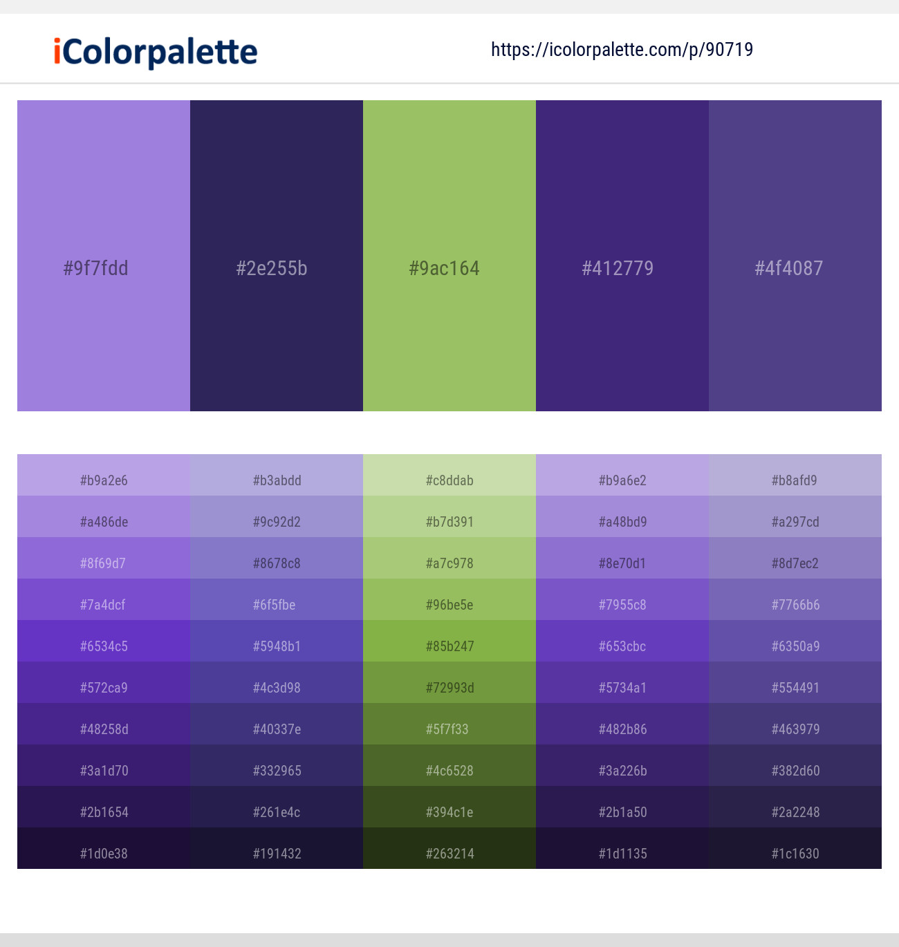 1 Latest Color Schemes with Medium Purple And Victoria Color tone ...