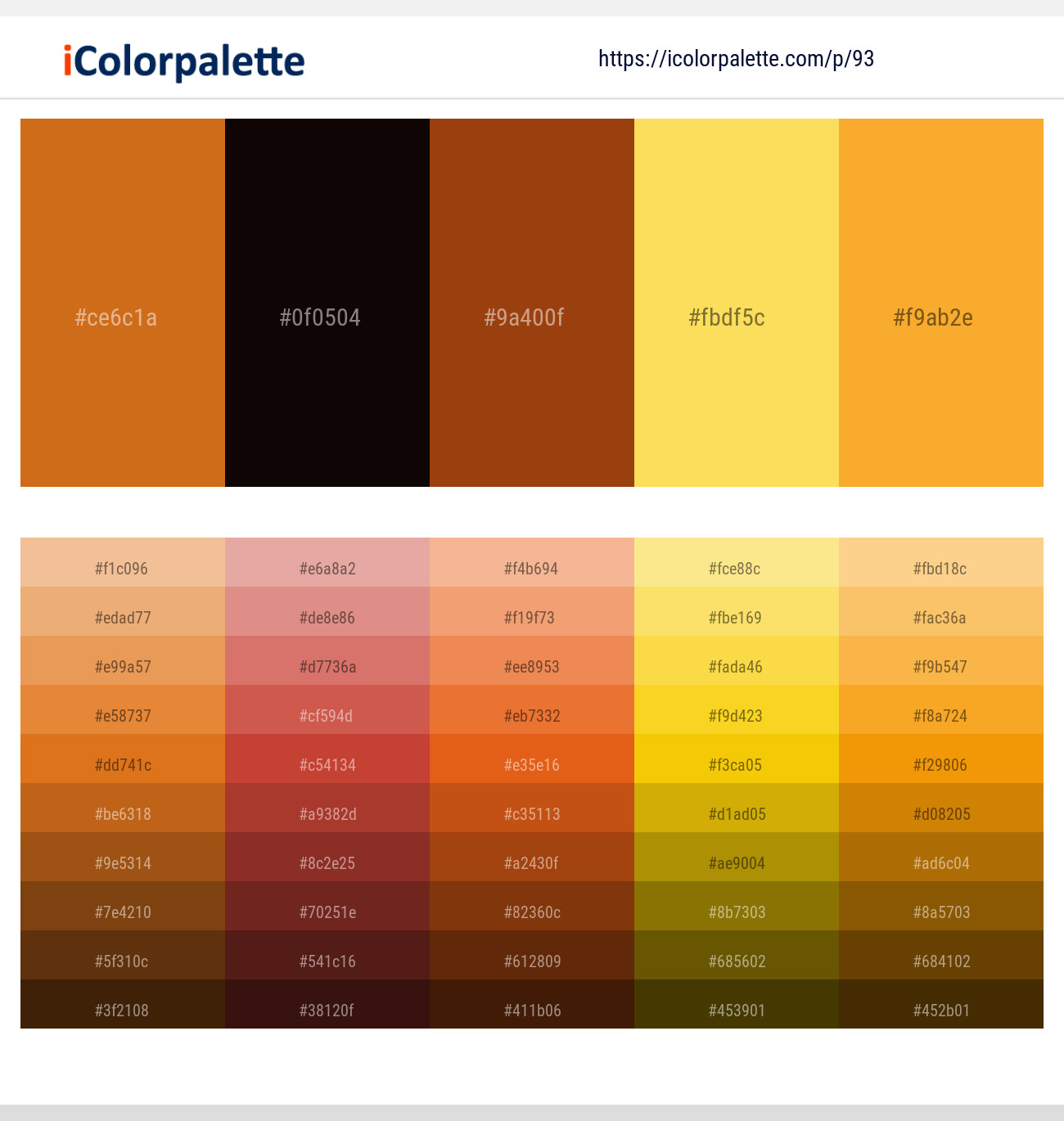 Orange Color Palettes & Gradients - Page 624 | iColorPalette