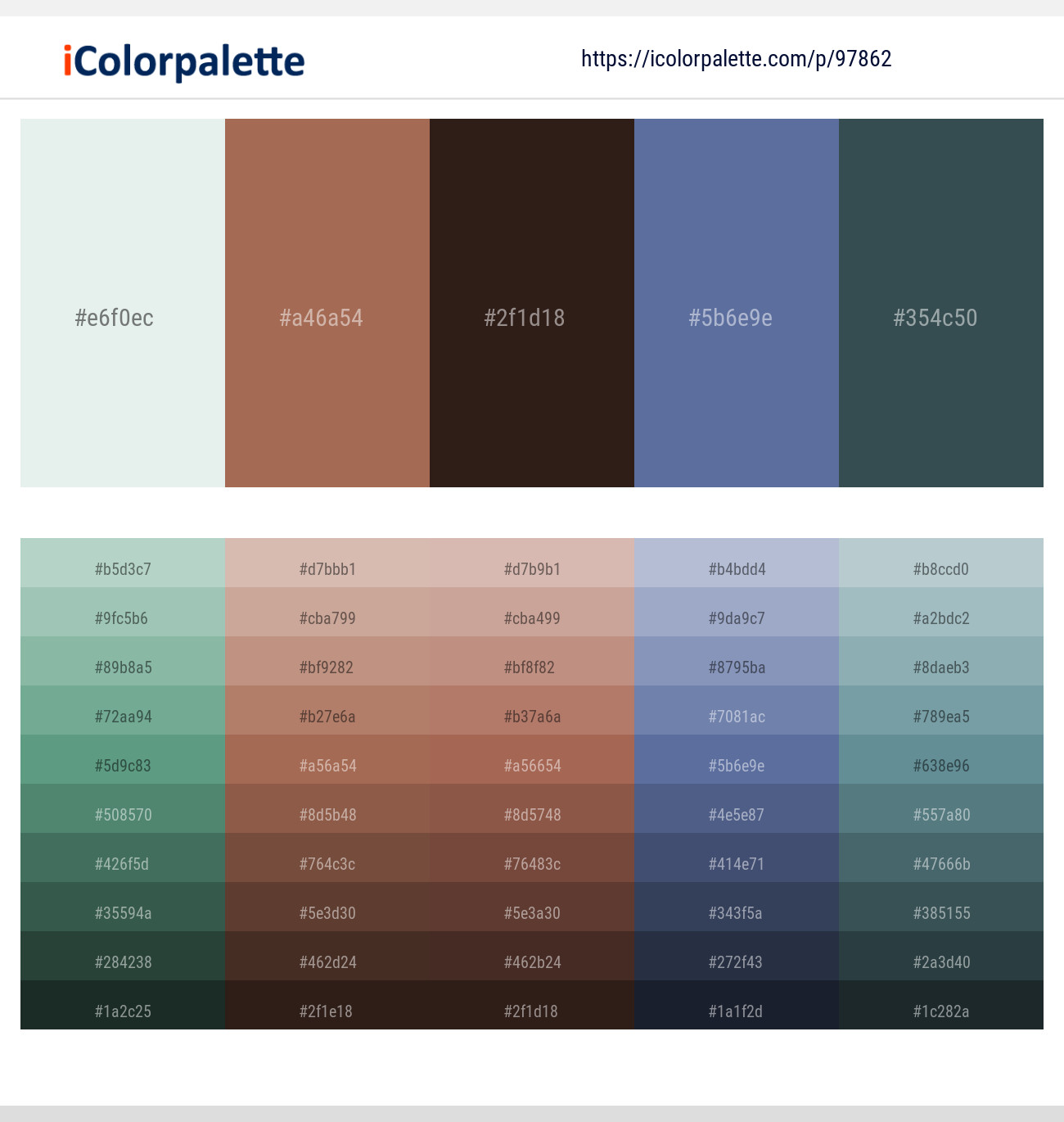 1+ Eclipse And Waikawa Gray Color Palettes & Gradient Ideas | iColorPalette