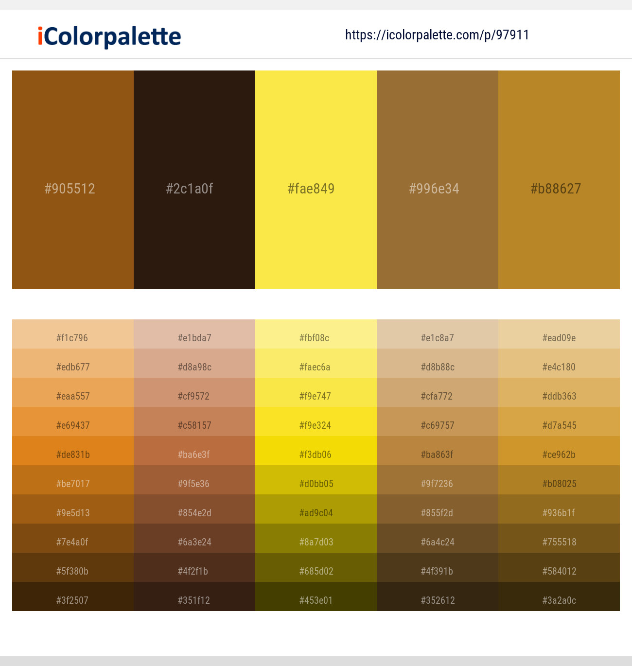 1 Latest Color Schemes with Coffee Bean And Gorse Color tone ...