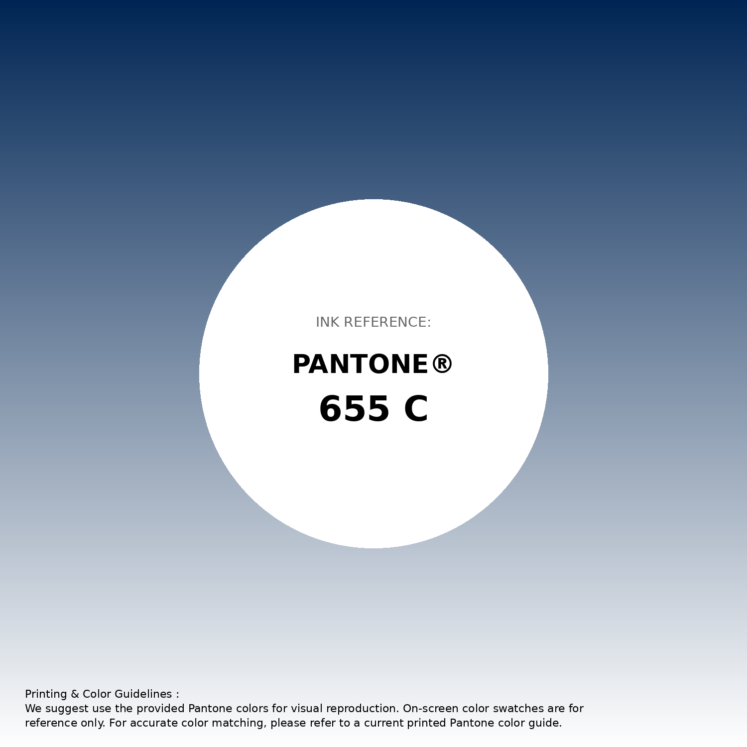 Hex Color #002554 | Pantone PANTONE 655 C | Hsl | Rgb