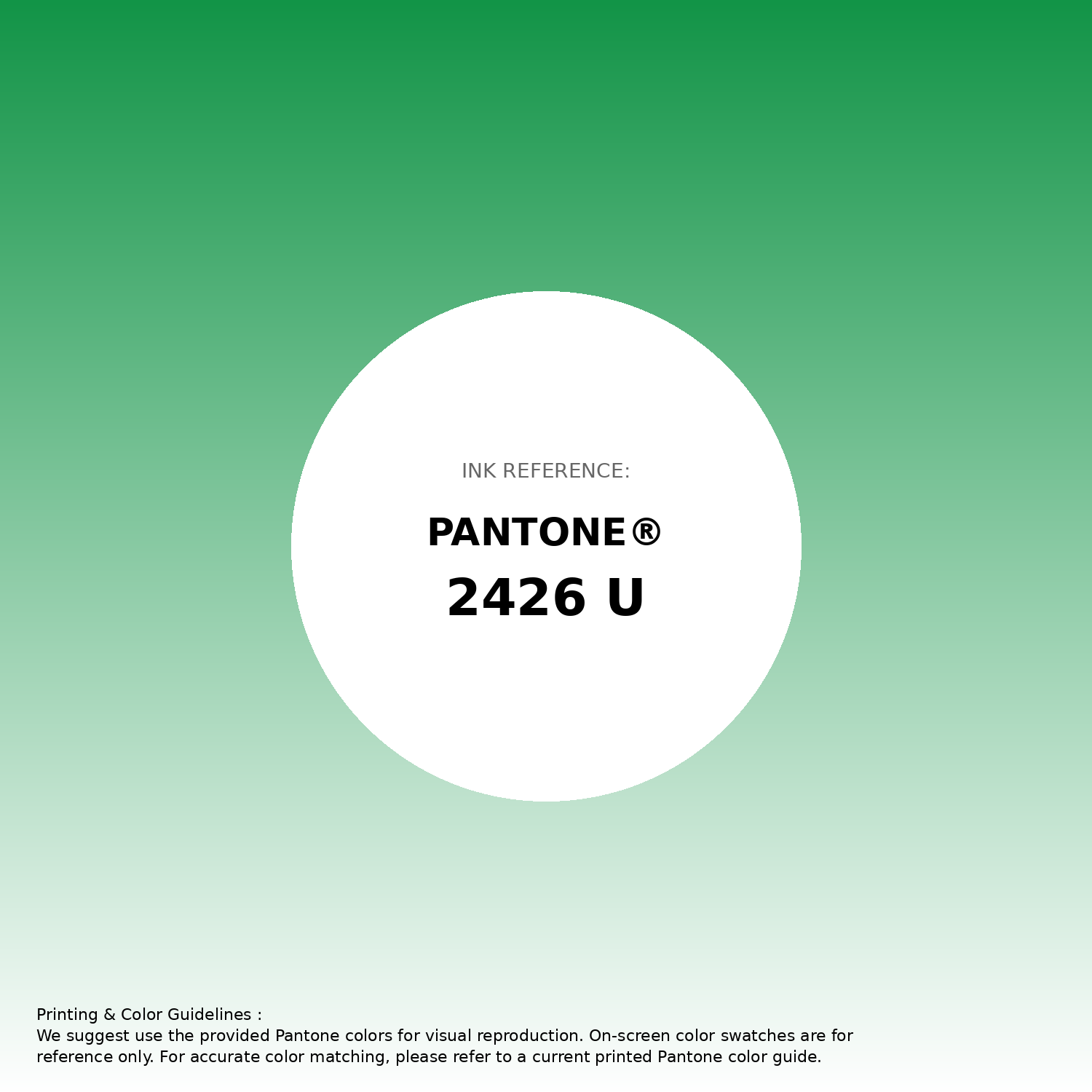 Hex Color #129447 | Printing Match PANTONE 2426 U | Color conversion ...