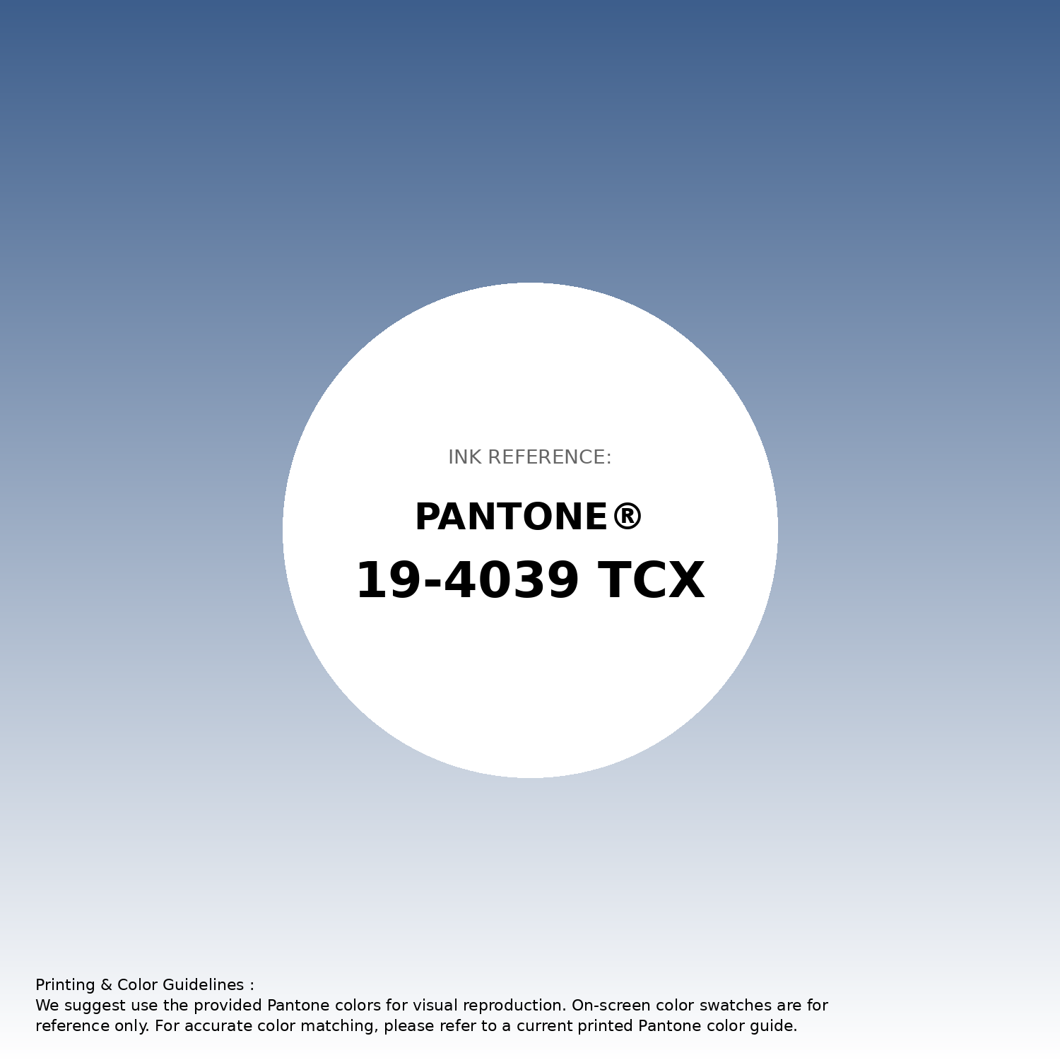 Hex Color #3d5e8c | Printing Match PANTONE 19-4039 TCX | Color ...