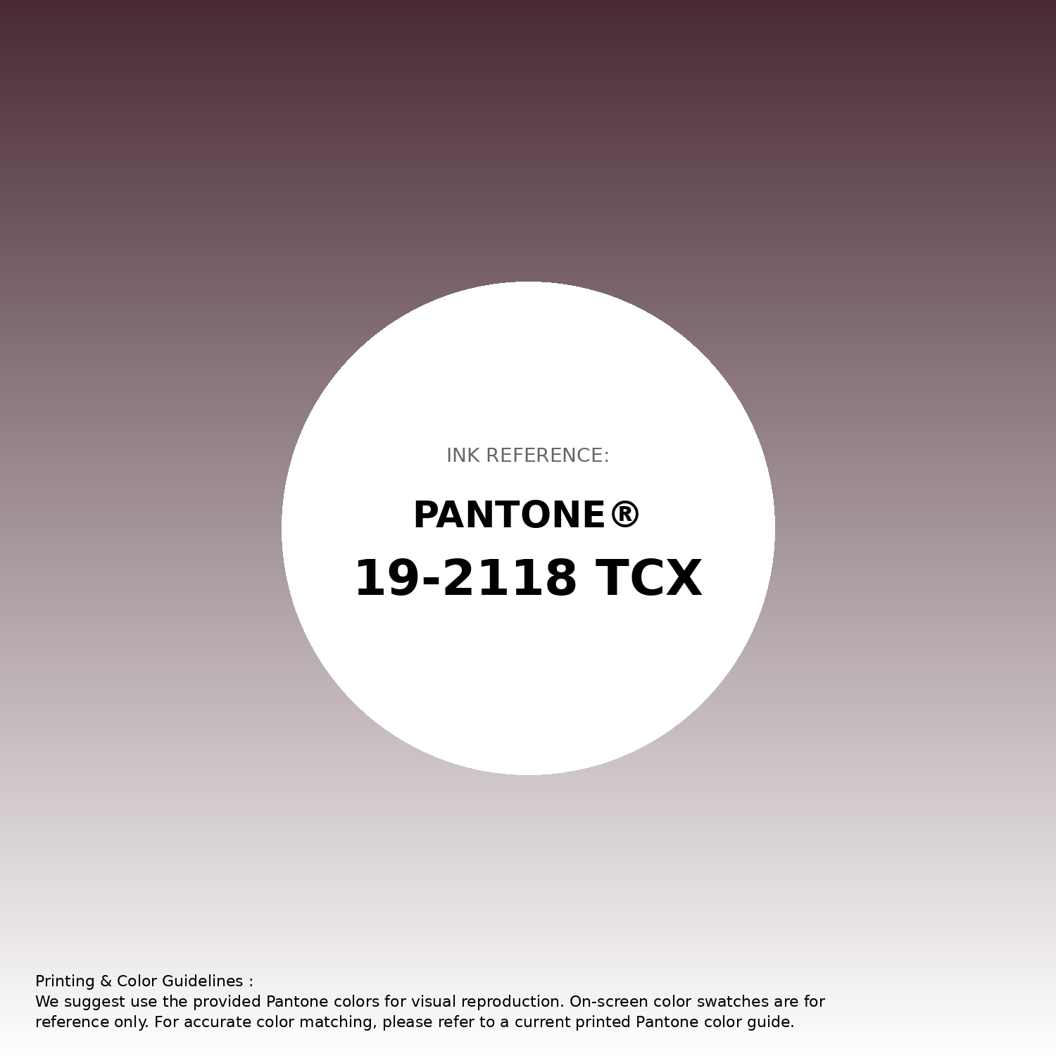 Hex Color #492a34 | Printing Match PANTONE 19-2118 TCX | Color ...
