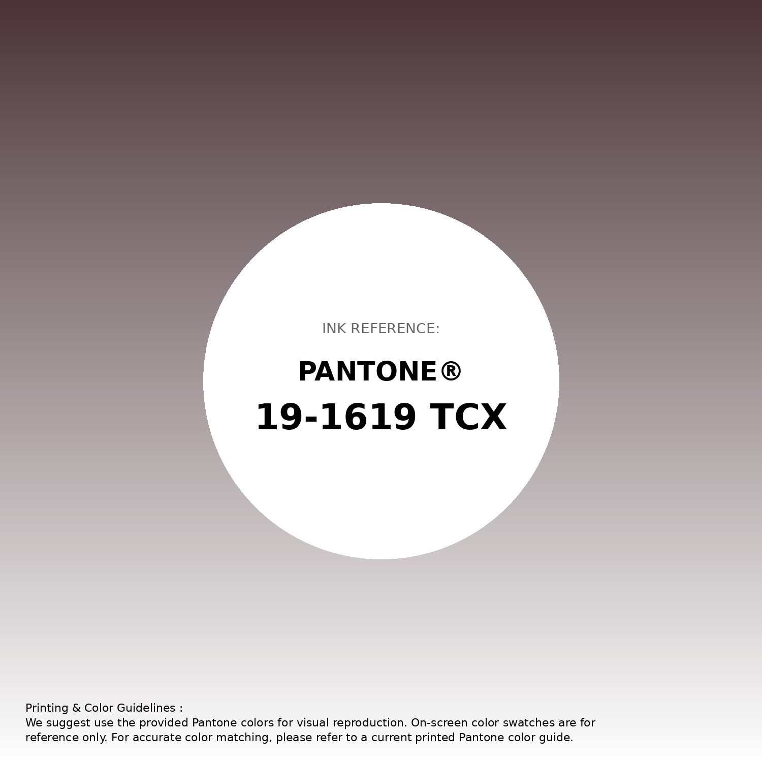 Hex Color #493338 | Pantone PANTONE 19-1619 TCX | Hsl | Rgb