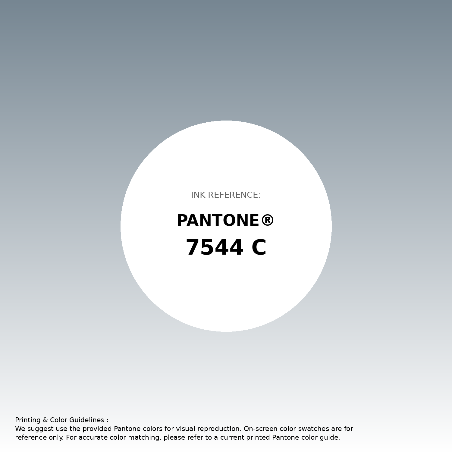 Hex Color #768692 | Printing Match PANTONE 7544 C | Color conversion ...