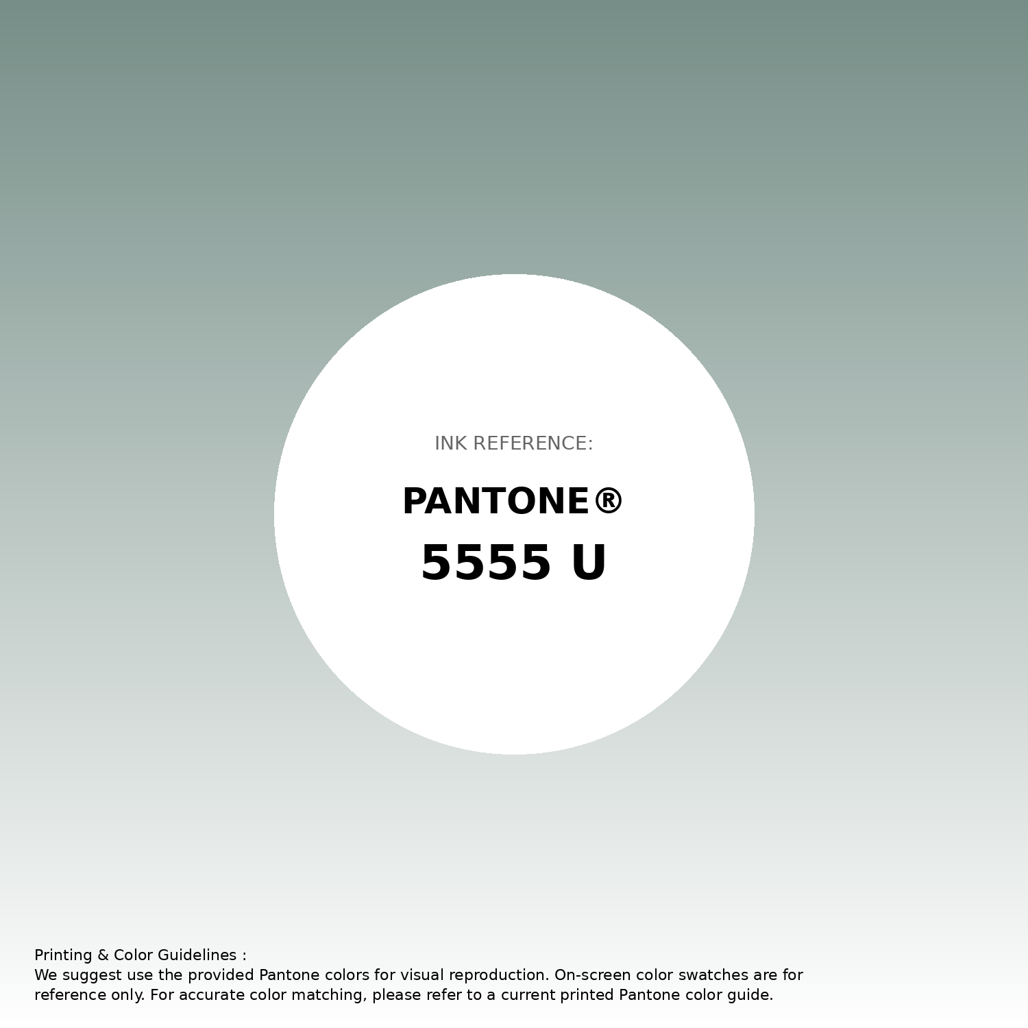 Hex Color #768e87 | Printing Match PANTONE 5555 U | Color conversion ...
