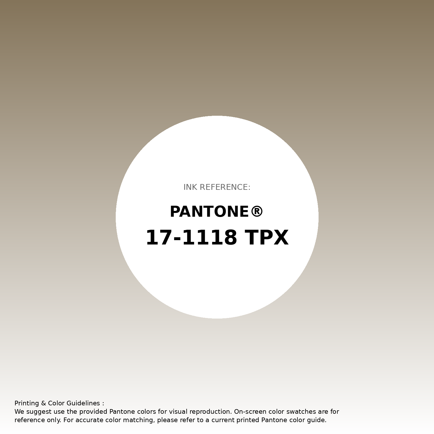 Hex Color #84745a | Printing Match PANTONE 17-1118 TPX | Color ...