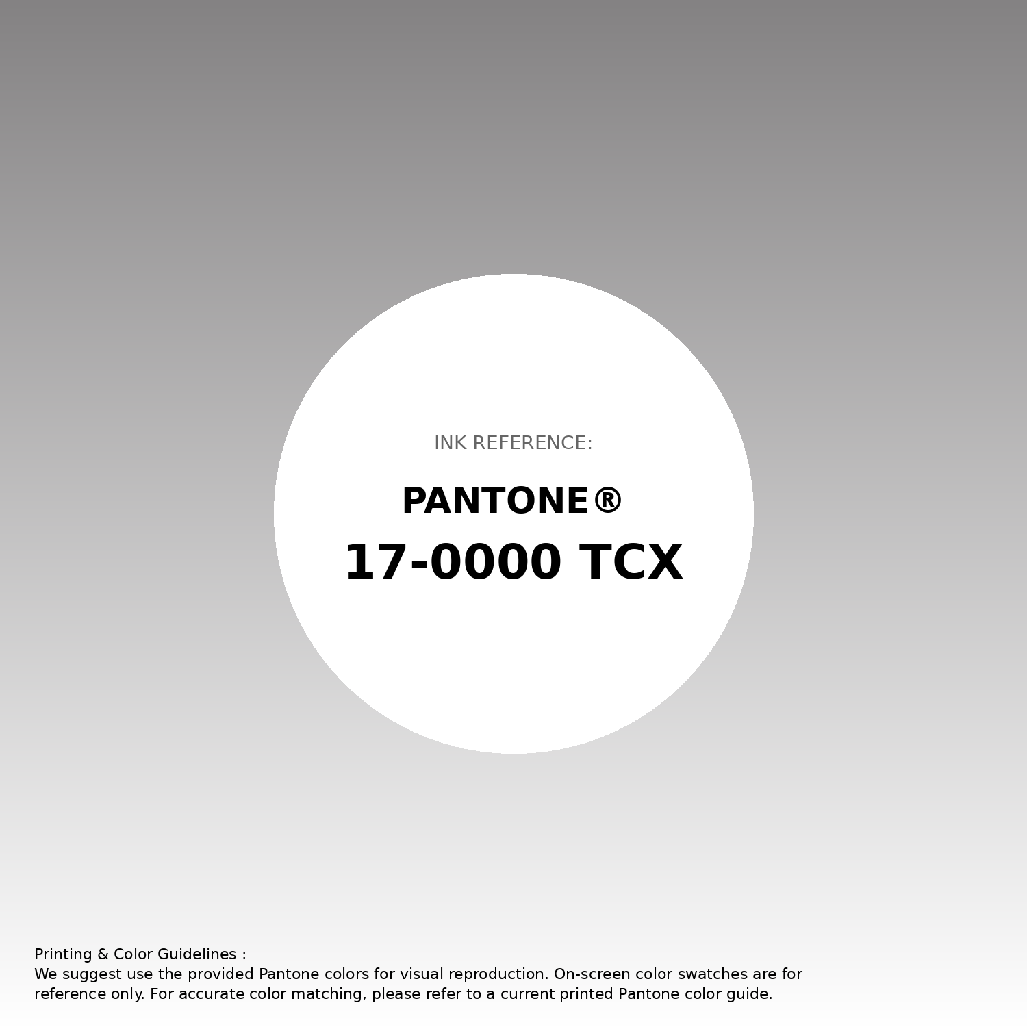 Frost Grey | Printing Match PANTONE 17-0000 TCX | Color conversion CMYK ...