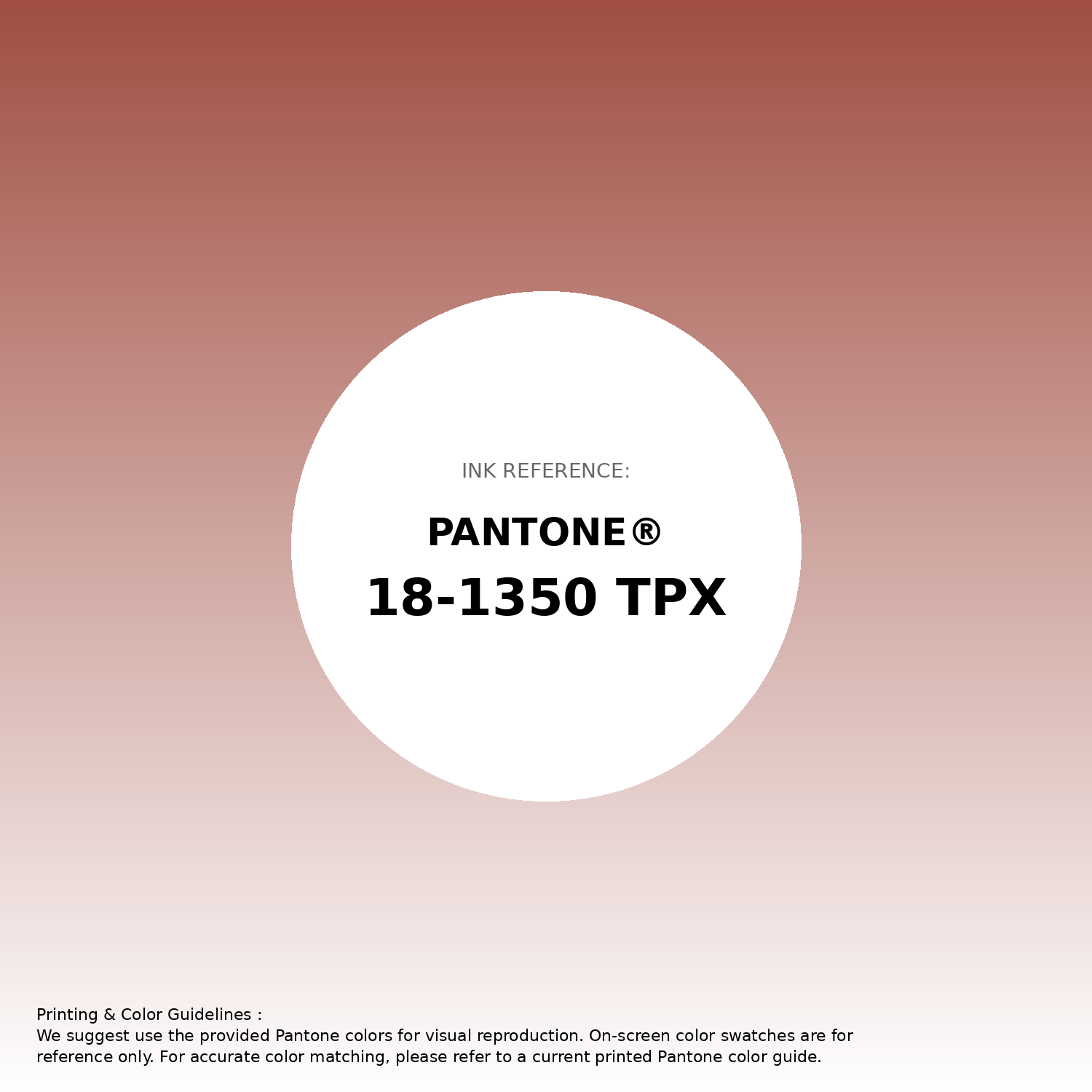 Hex Color #a04e42 | Printing Match PANTONE 18-1350 TPX | Color ...
