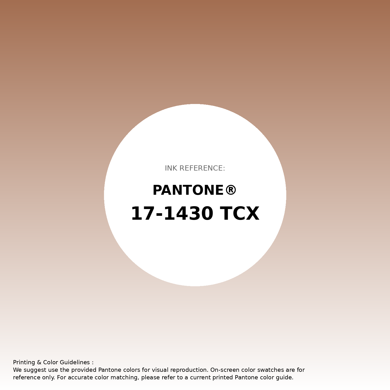 Pecan Brown | Printing Match PANTONE 17-1430 TCX | Color conversion ...