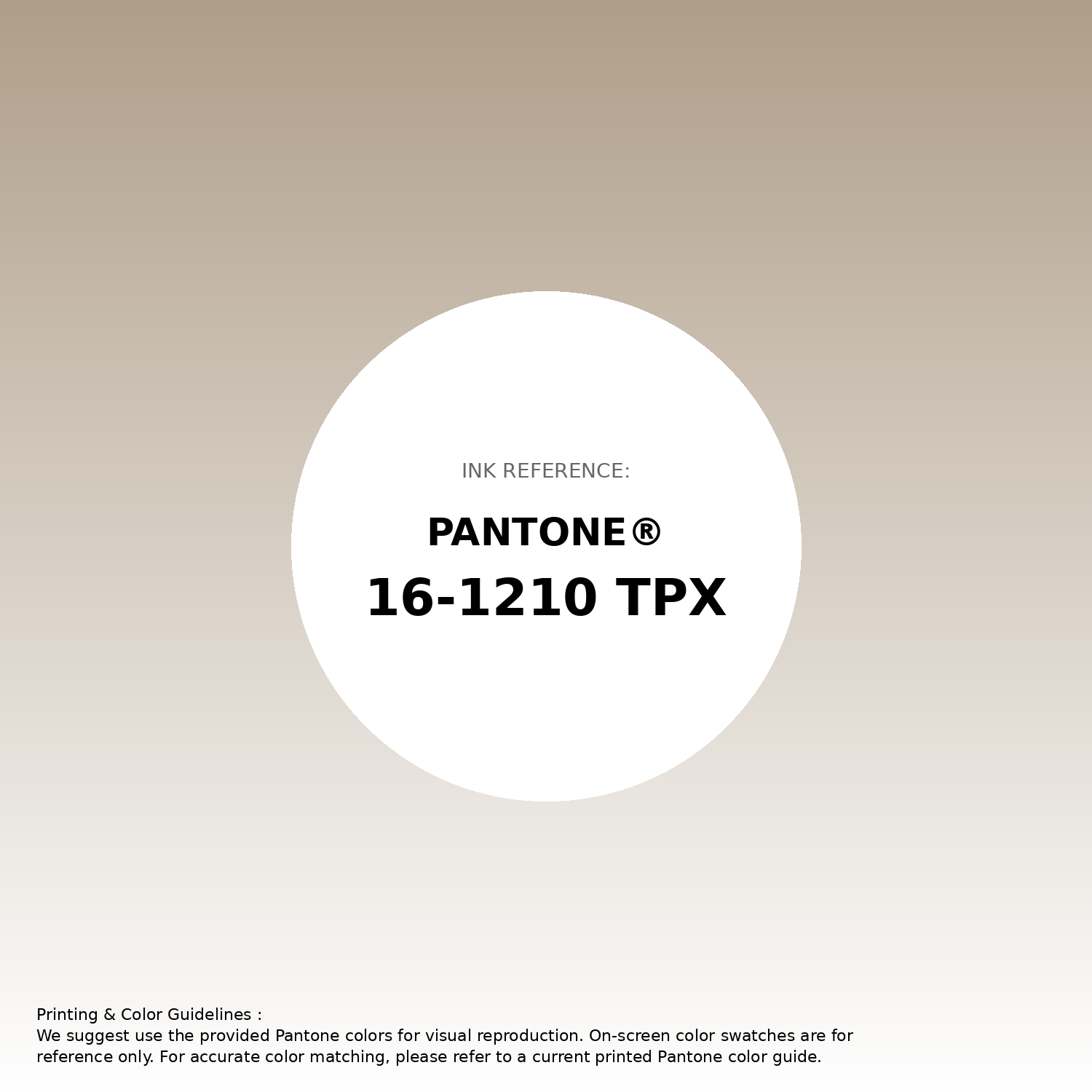 Hex Color #af9e89 | Printing Match PANTONE 16-1210 TPX | Color ...